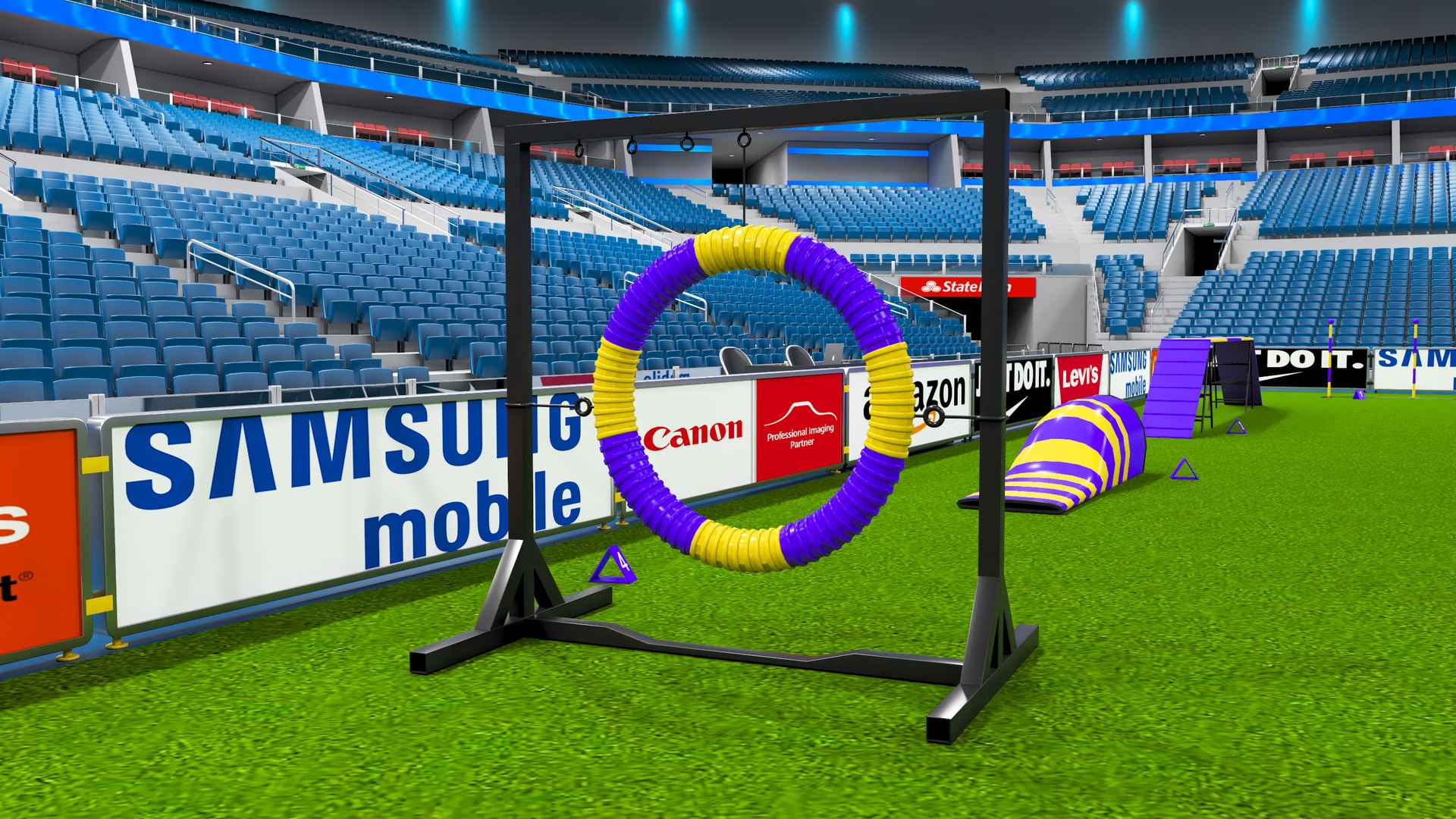 Dog Agility Arena 3D Model - TurboSquid 2223525