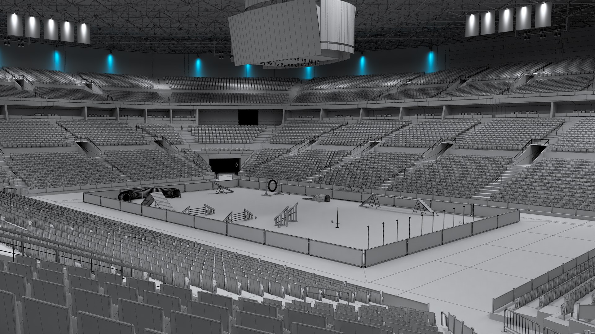 Dog Agility Arena 3D Model - TurboSquid 2223525