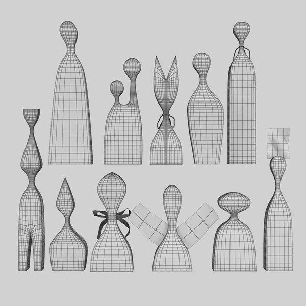 3d model girard wooden dolls toy