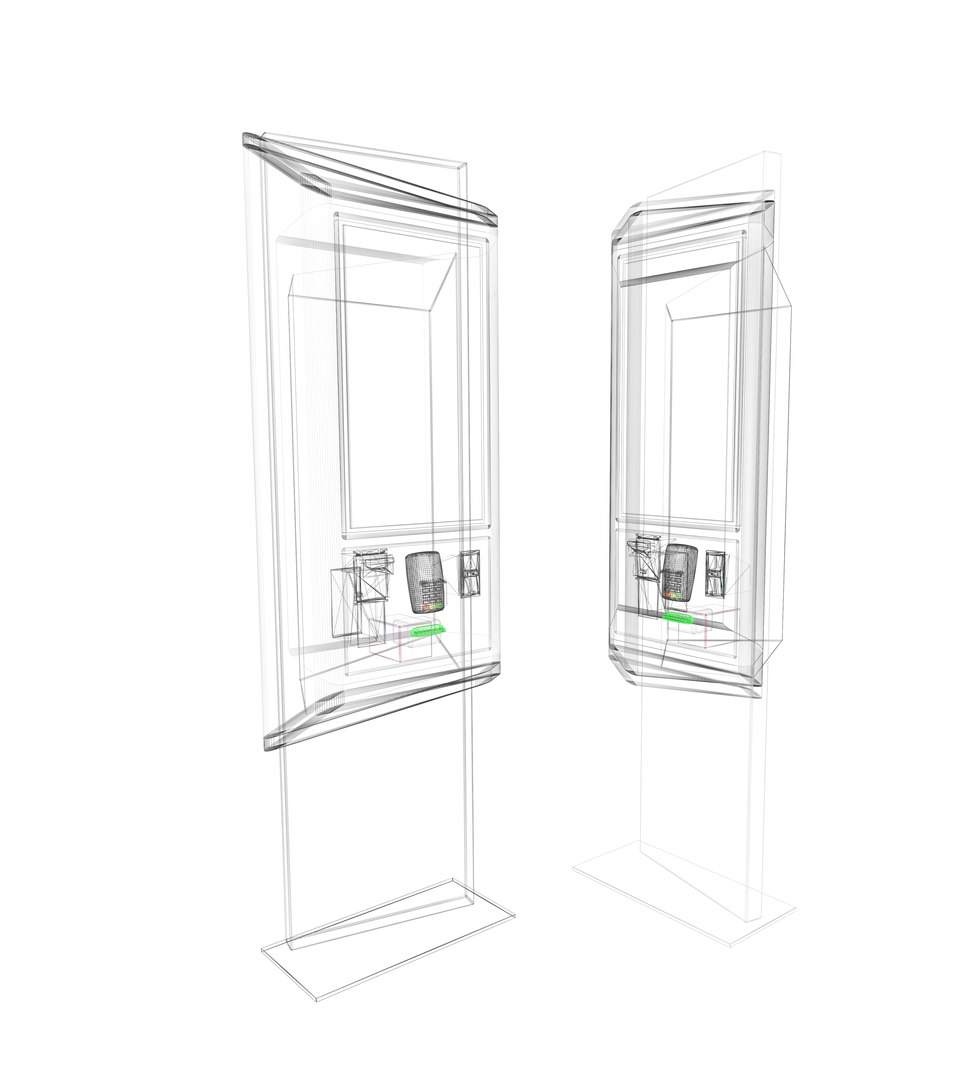 Self-service Kiosk 3D Model - TurboSquid 2223883