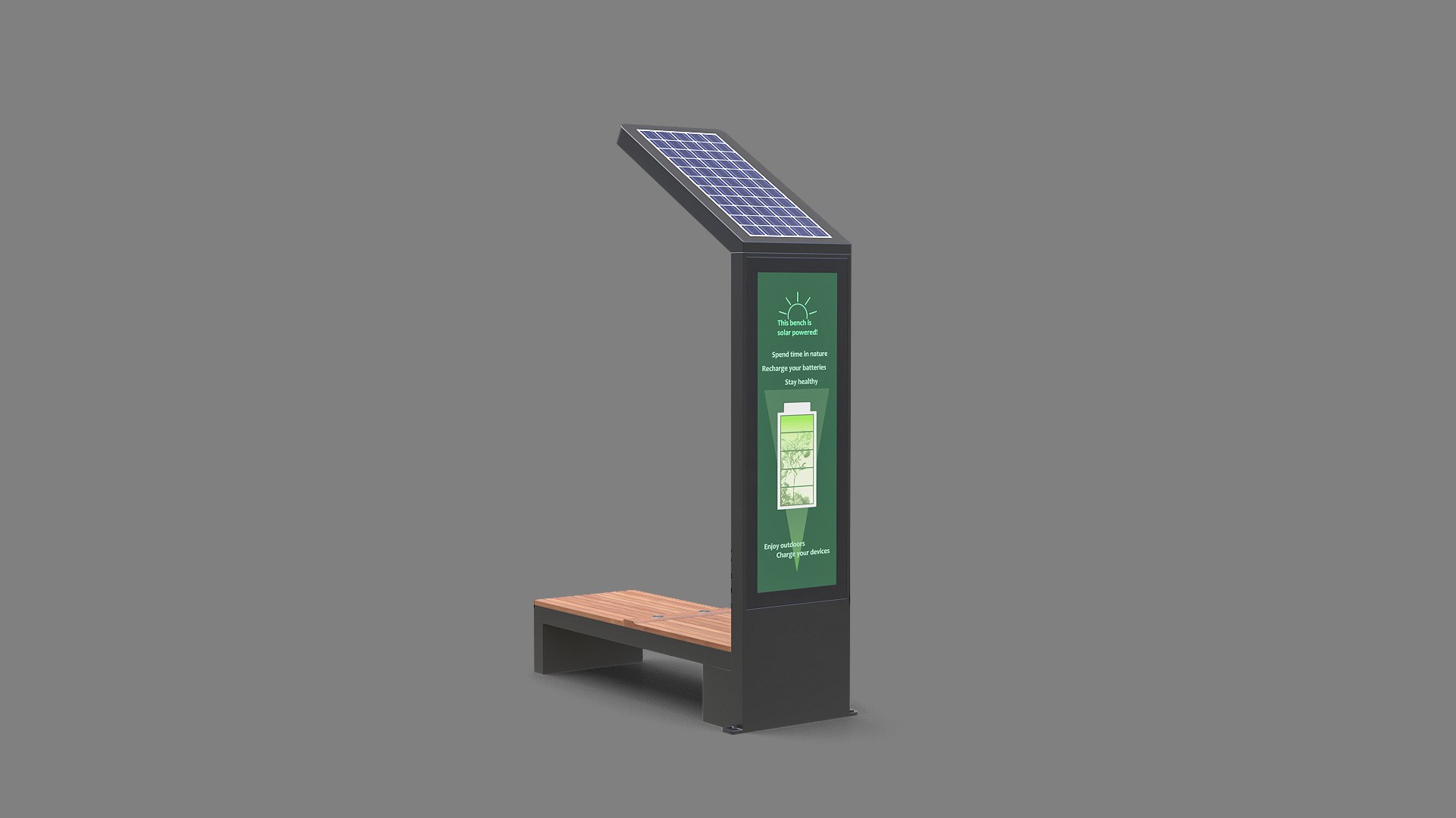 Smart Solar Bench 3D - TurboSquid 1998416