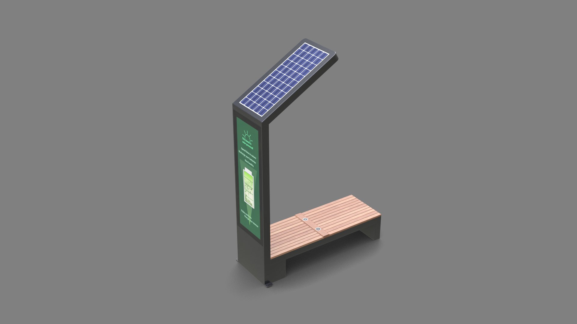Smart Solar Bench 3D - TurboSquid 1998416