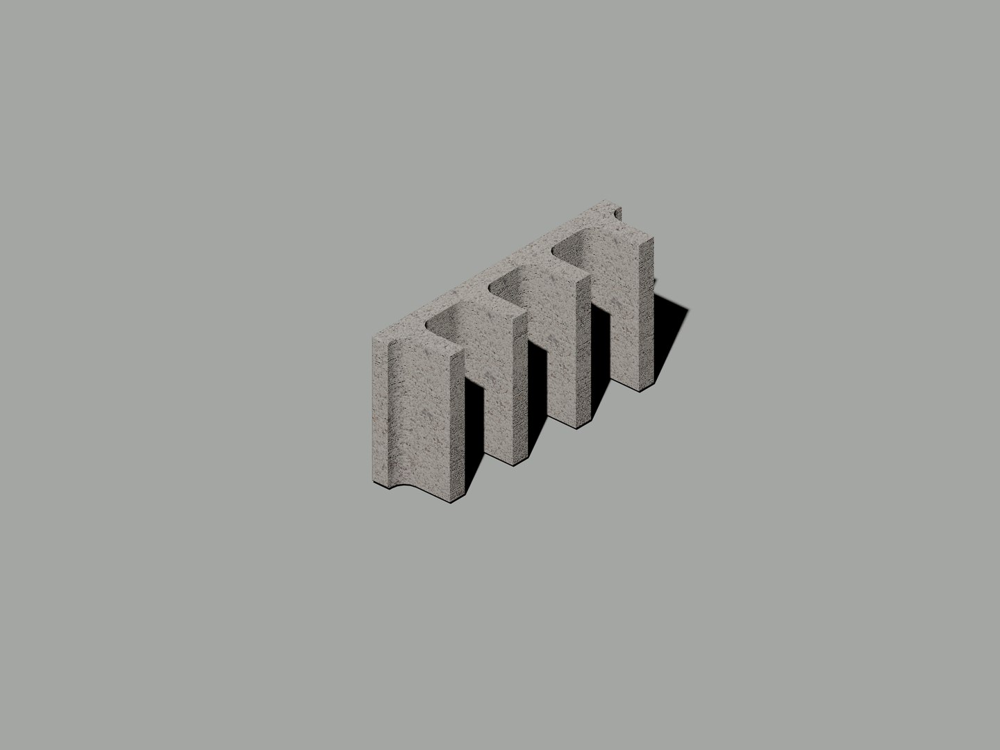 Concrete Block 3d Dwg