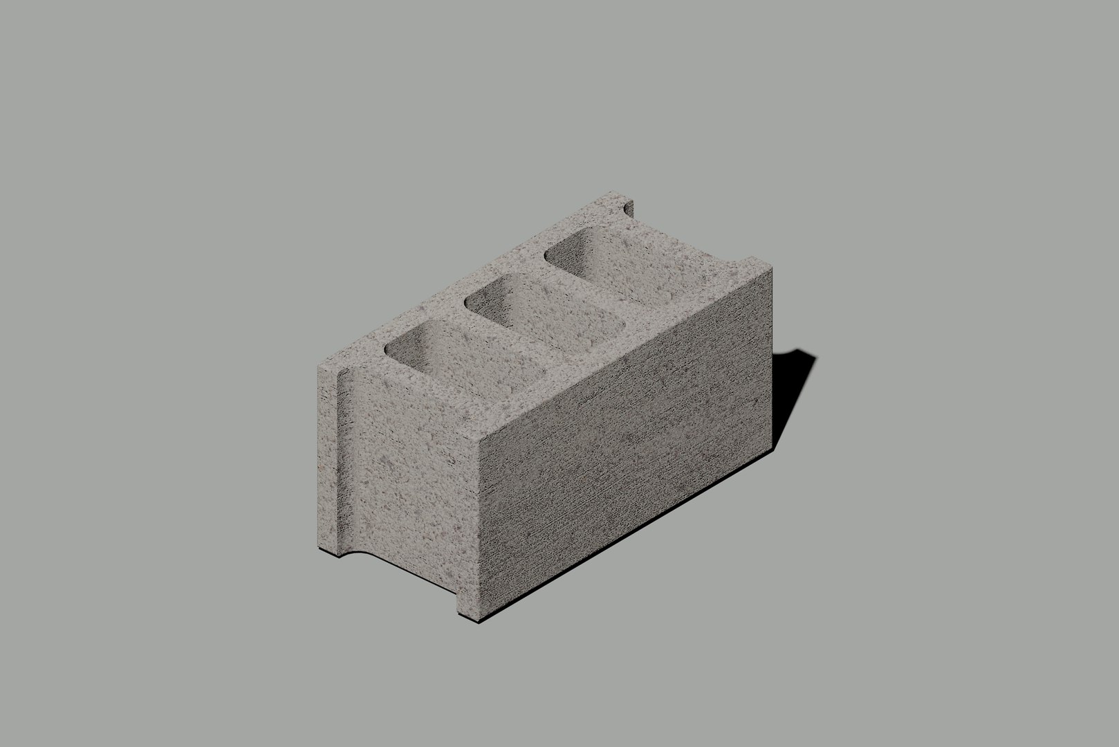 Concrete Block 3d Dwg