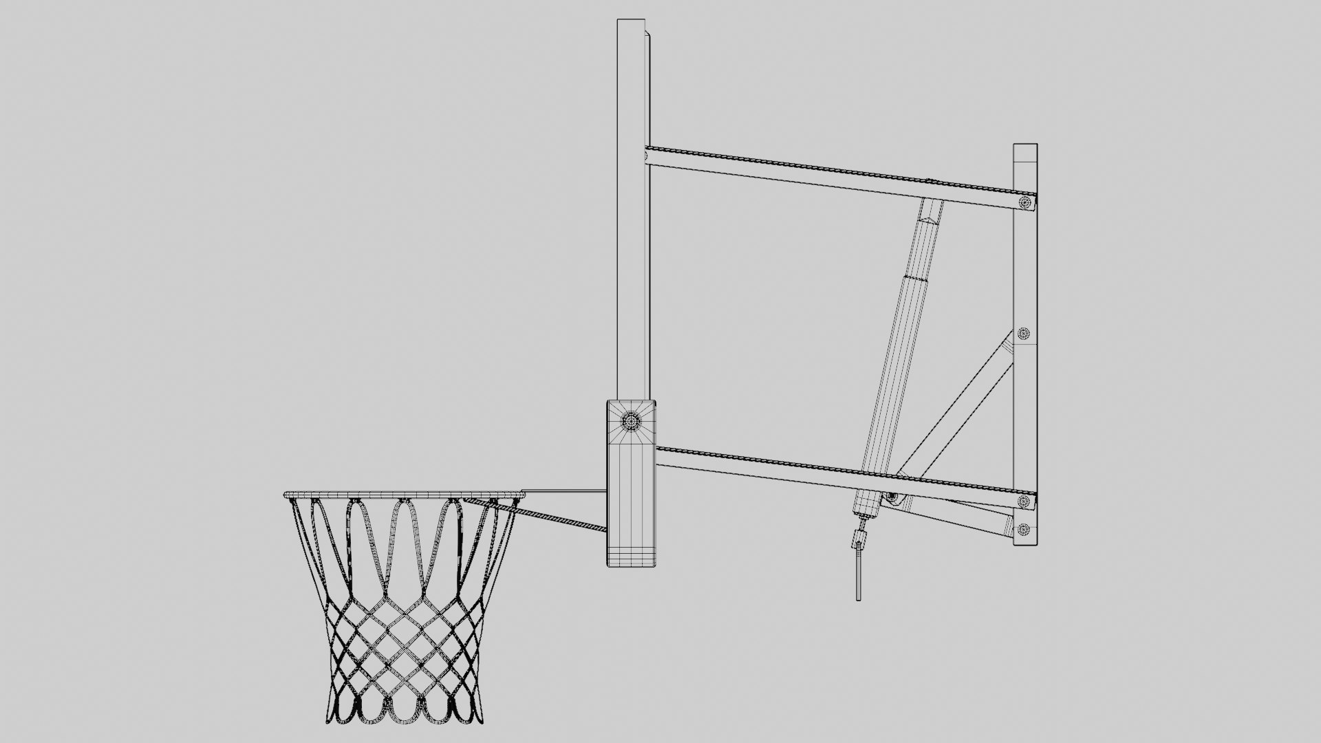 Basketball Hoop 3D Model - TurboSquid 2128569