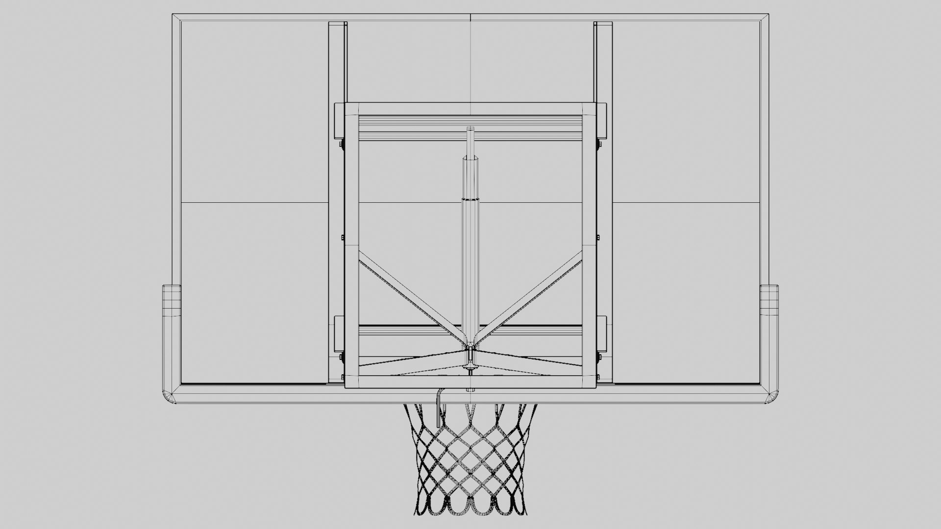 Basketball Hoop 3D Model - TurboSquid 2128569