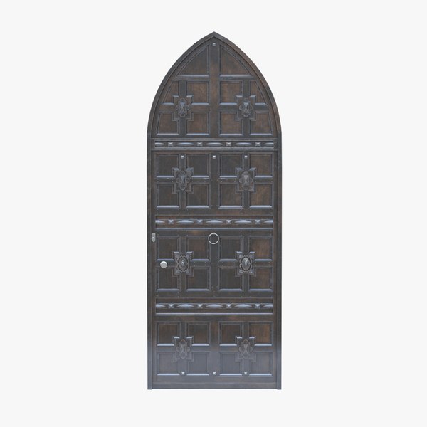 Castle Door 06 Low Poly Realistic 3D model - TurboSquid 1923542