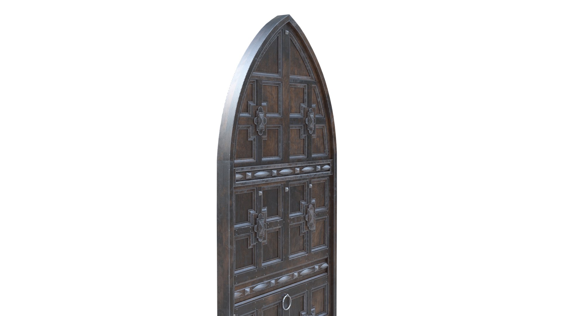 Castle Door 06 Low Poly Realistic 3D Model - TurboSquid 1923542