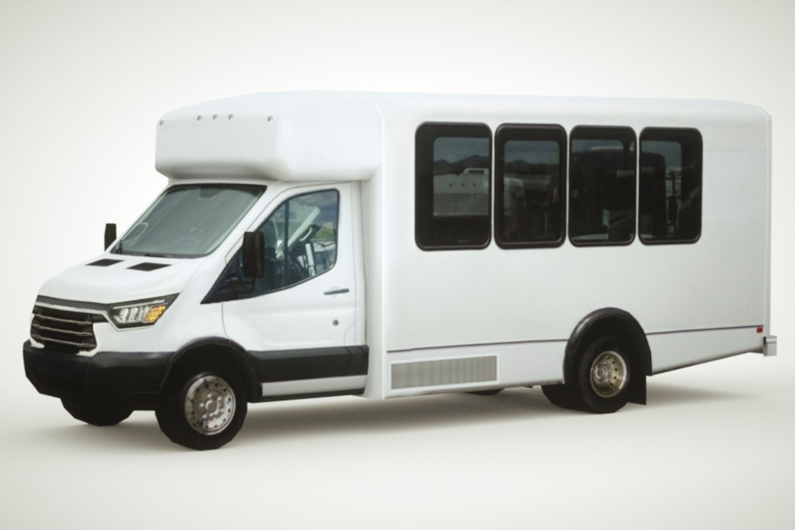 Generic Shuttle Bus Van 3D Model - TurboSquid 1385123