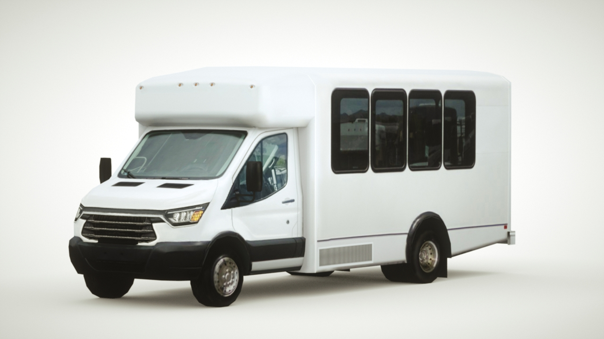 Generic Shuttle Bus Van 3D Model - TurboSquid 1385123