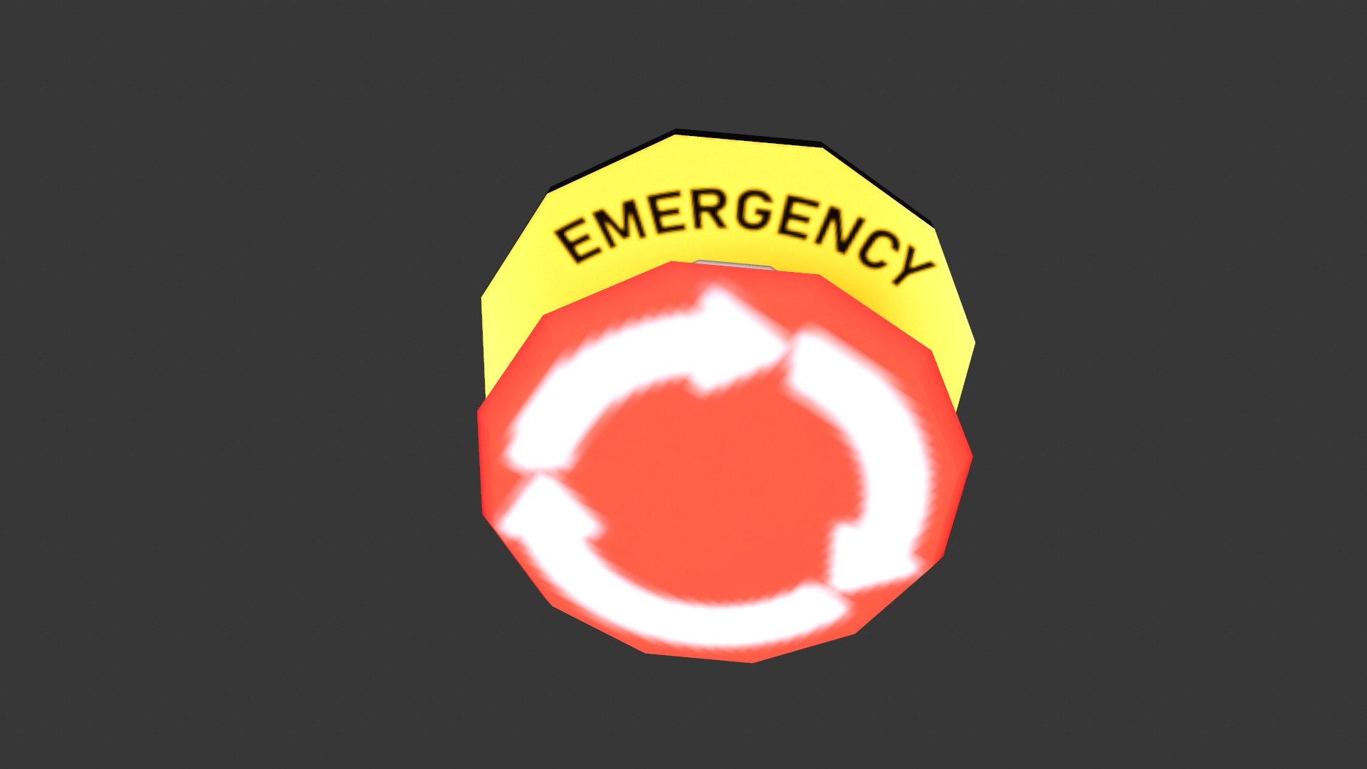 3D Model Emergency Stop Button - TurboSquid 2331727