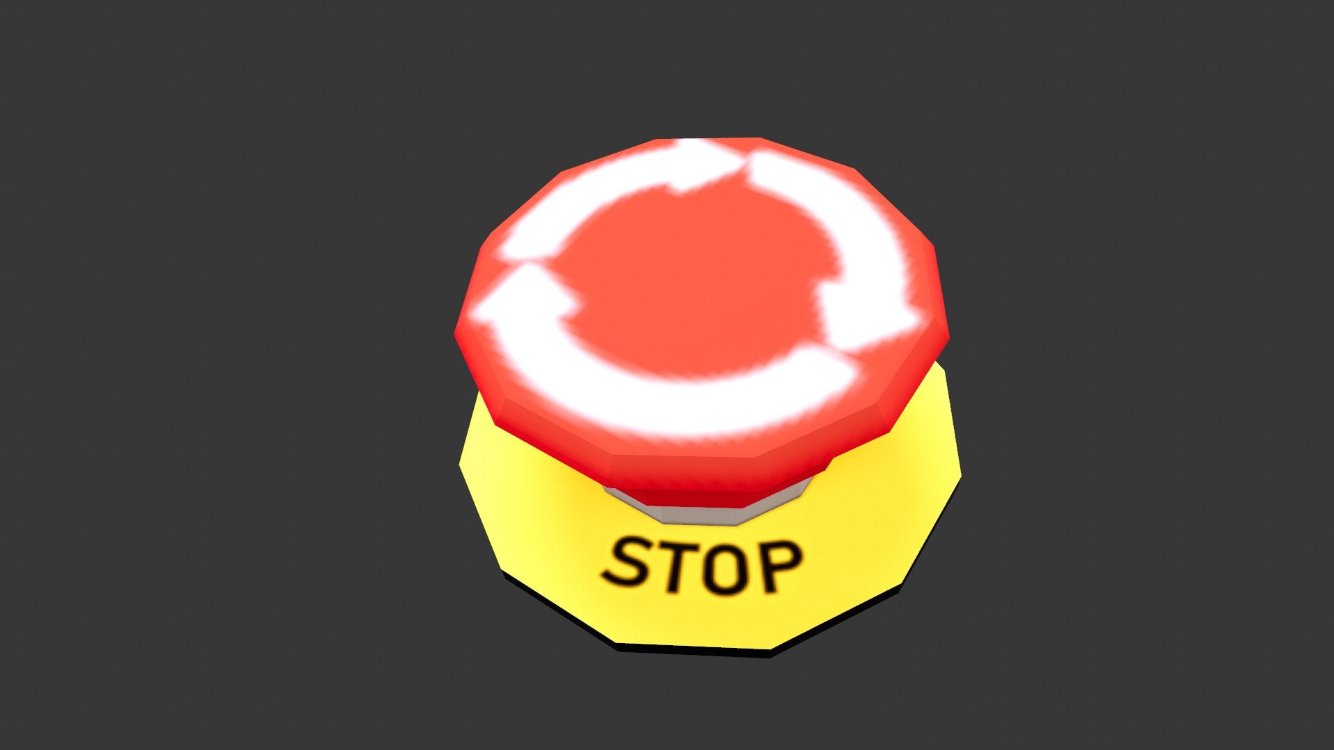 3D Model Emergency Stop Button - TurboSquid 2331727