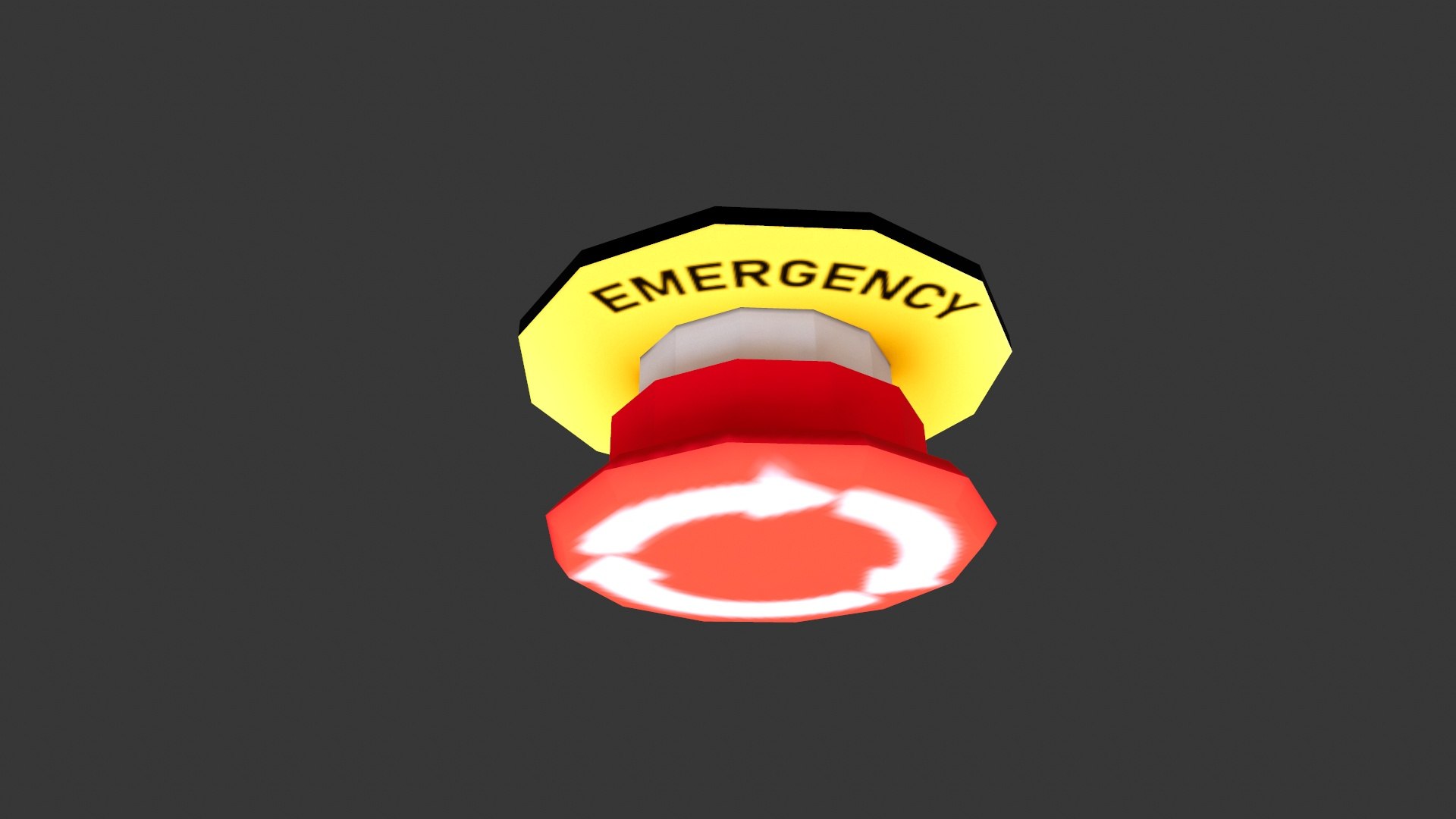 3D Model Emergency Stop Button - TurboSquid 2331727
