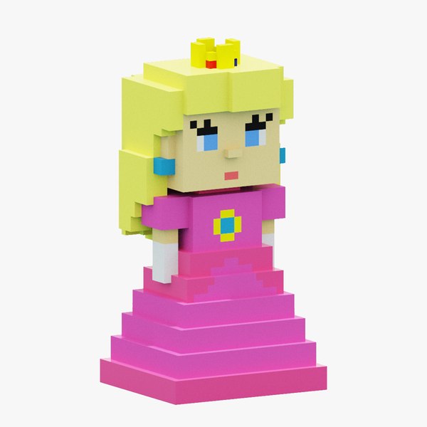 modelo 3d Voxel Princess Peach - TurboSquid 1961847