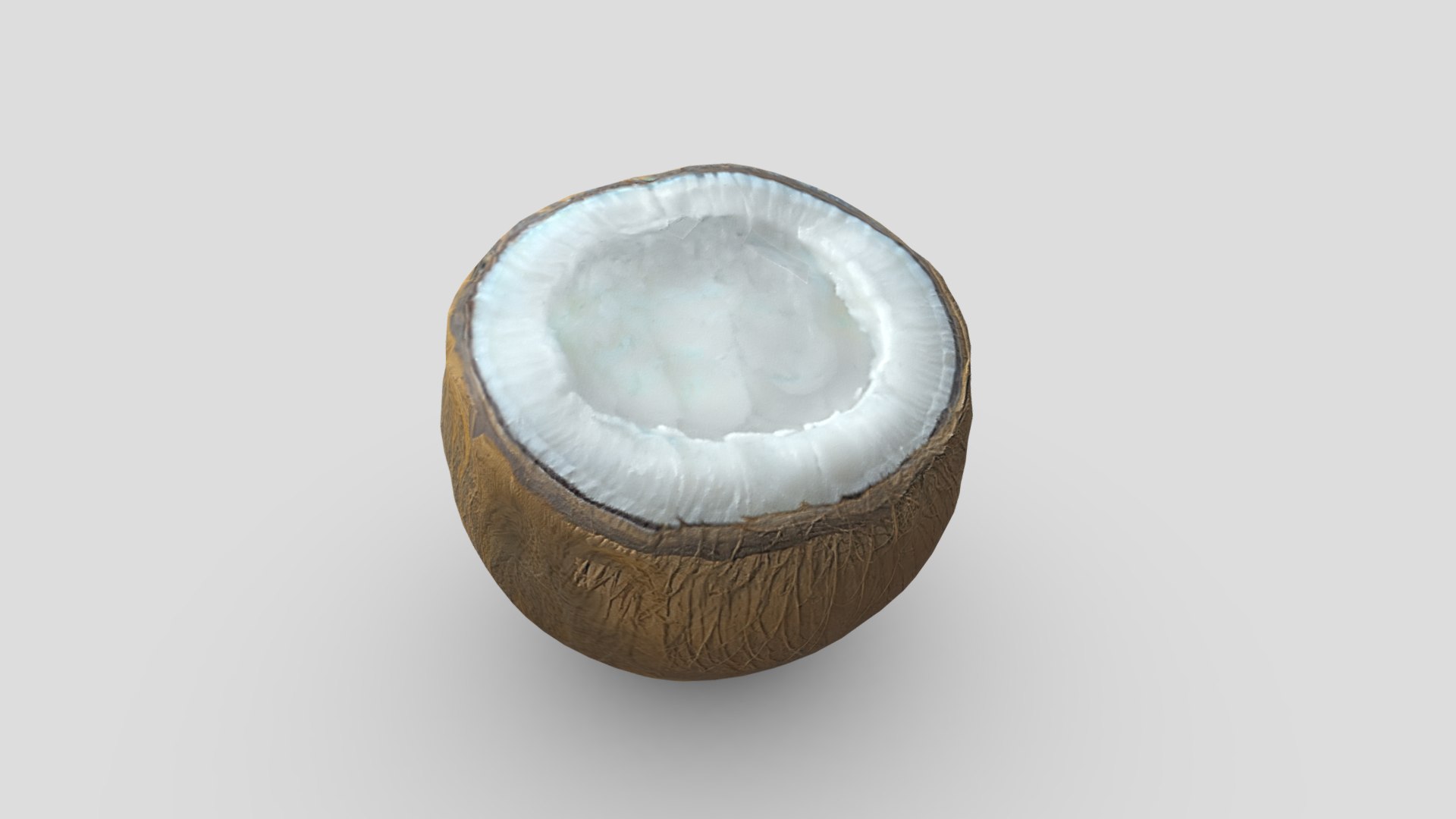 3D Model Coconut Piece Filled - TurboSquid 2265277