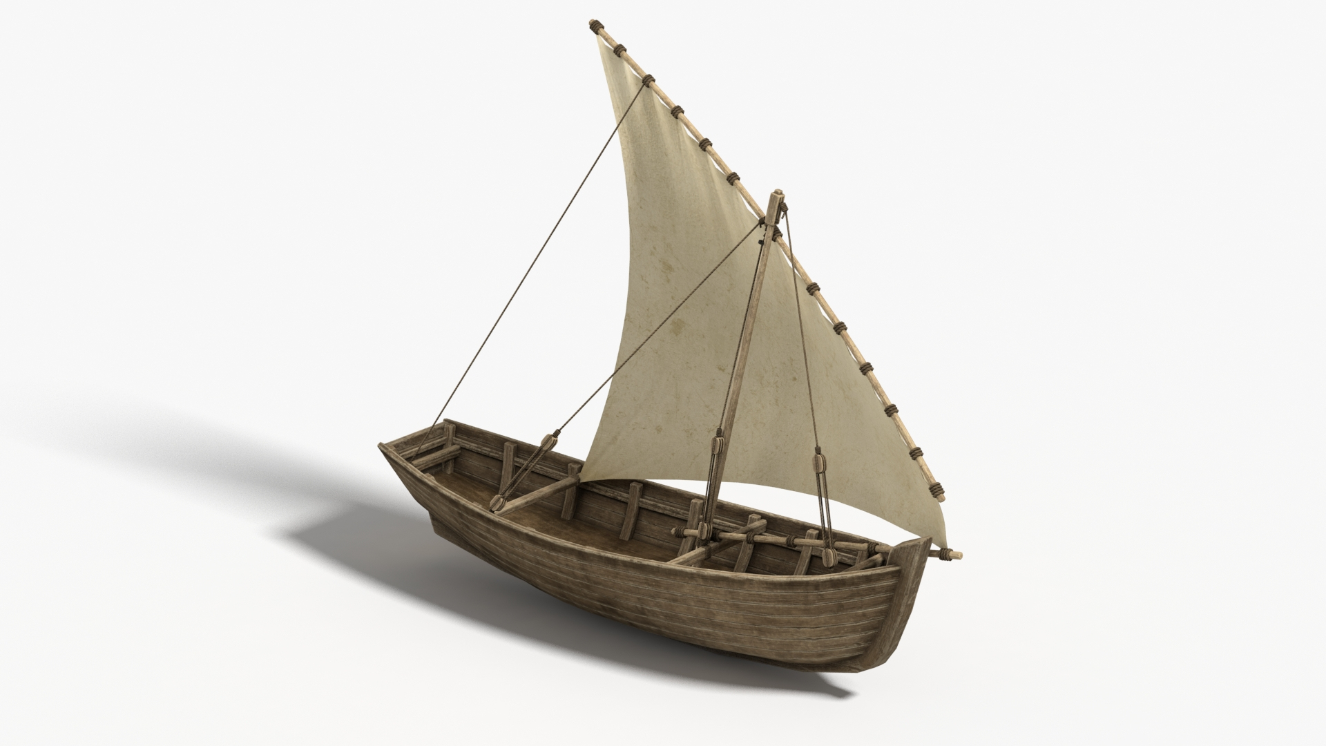 3D Model Arabian Dhow - TurboSquid 1963593