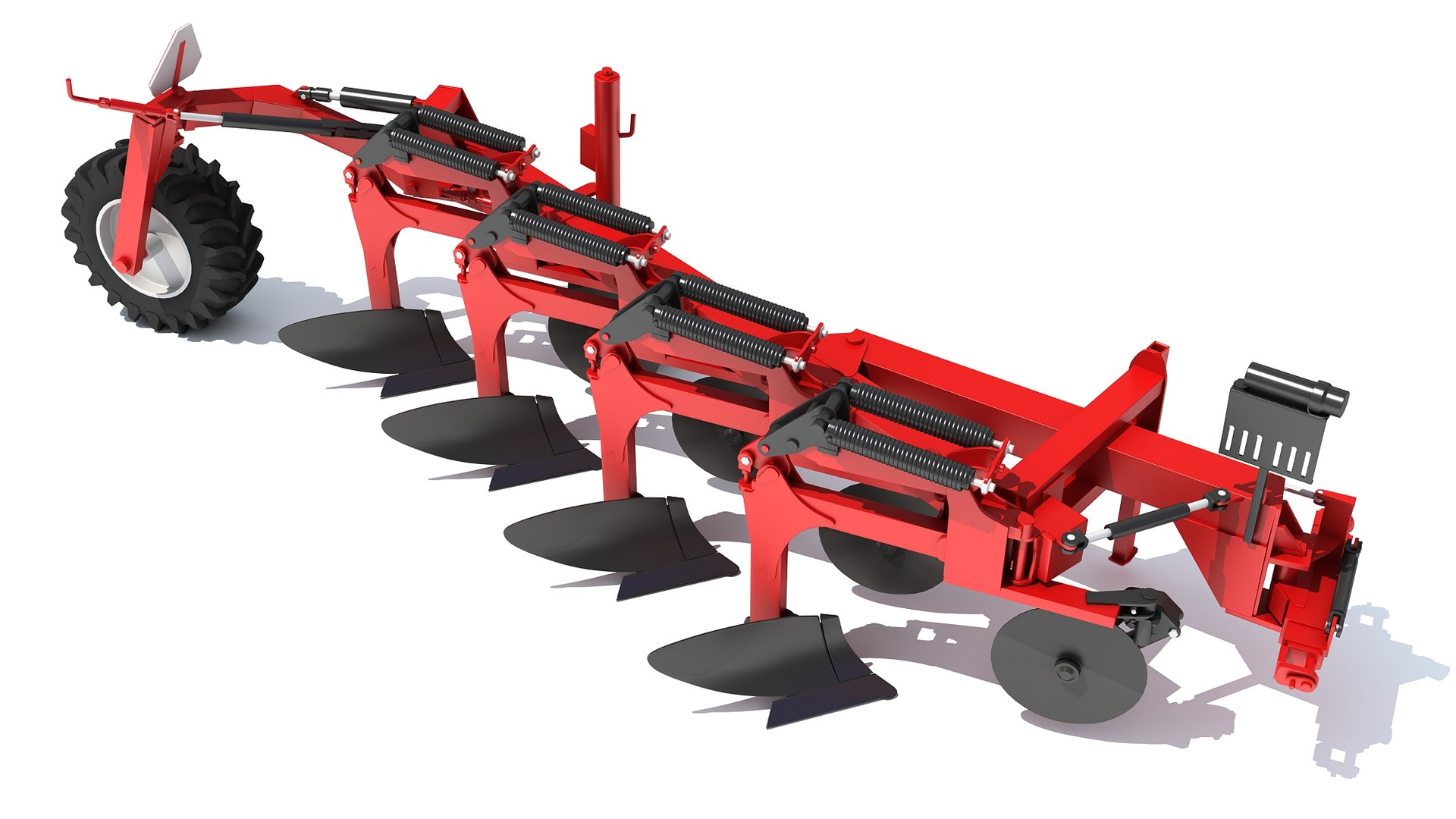 Semi Mounted Plow Model - TurboSquid 1638643