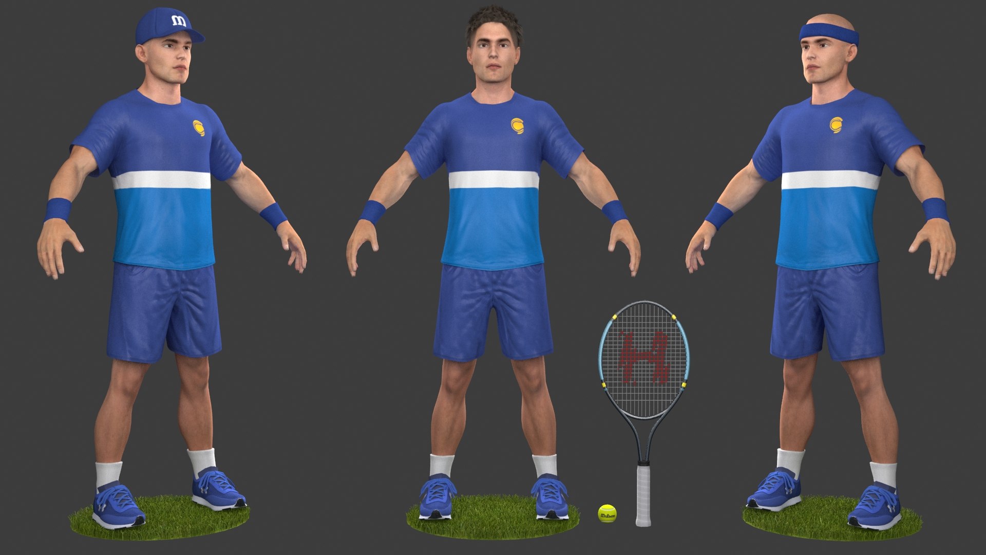 3D Tennis Players model - TurboSquid 1811024