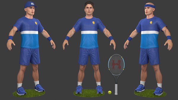 3D Tennis Players model - TurboSquid 1811024