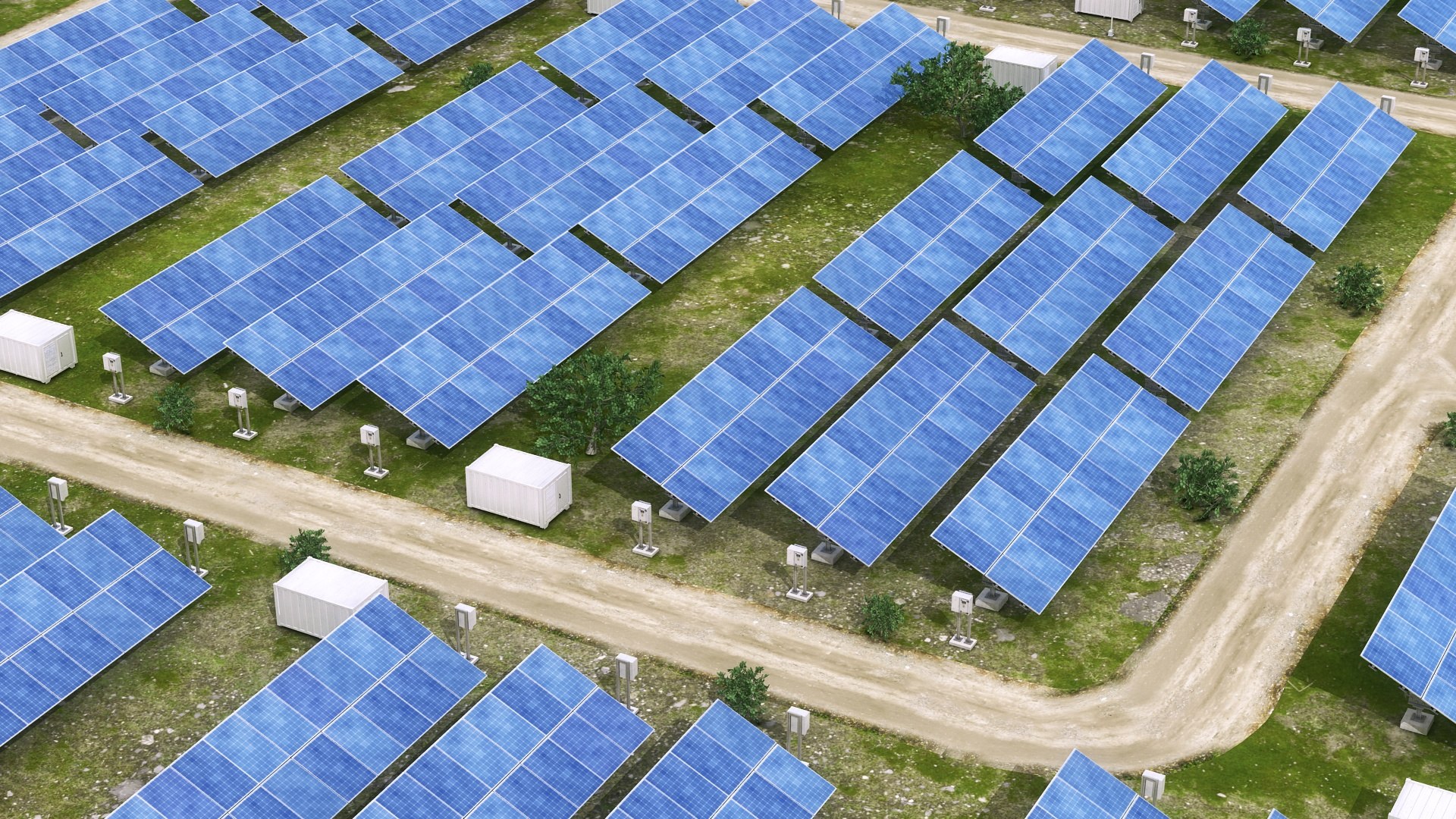 Solar Power Plant 3D - TurboSquid 1676598