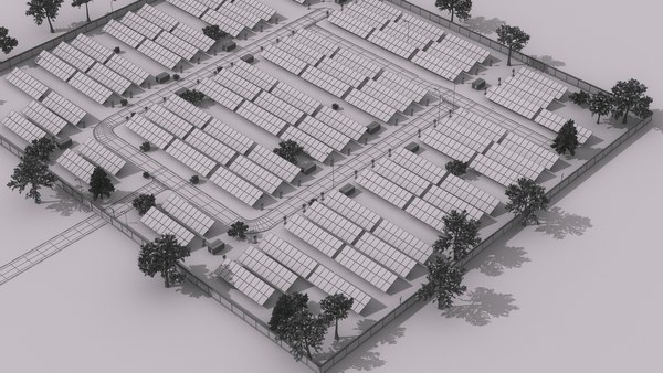 Solar power plant 3D - TurboSquid 1676598