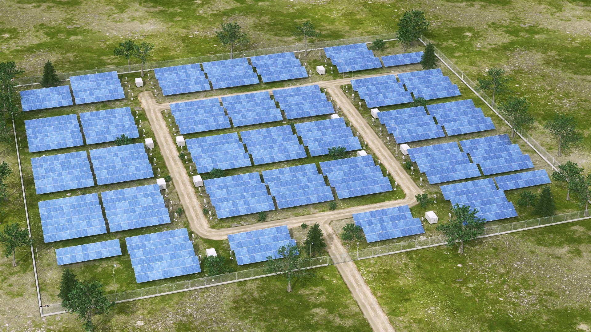 Solar Power Plant 3D - TurboSquid 1676598