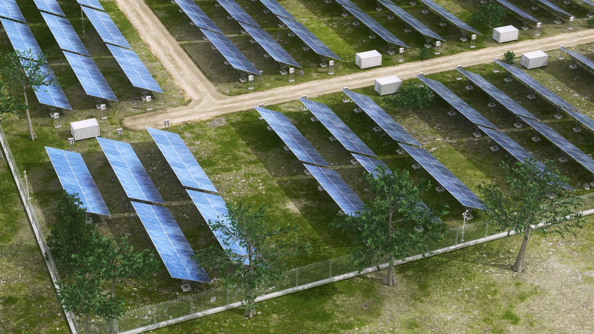 Solar Power Plant 3D - TurboSquid 1676598