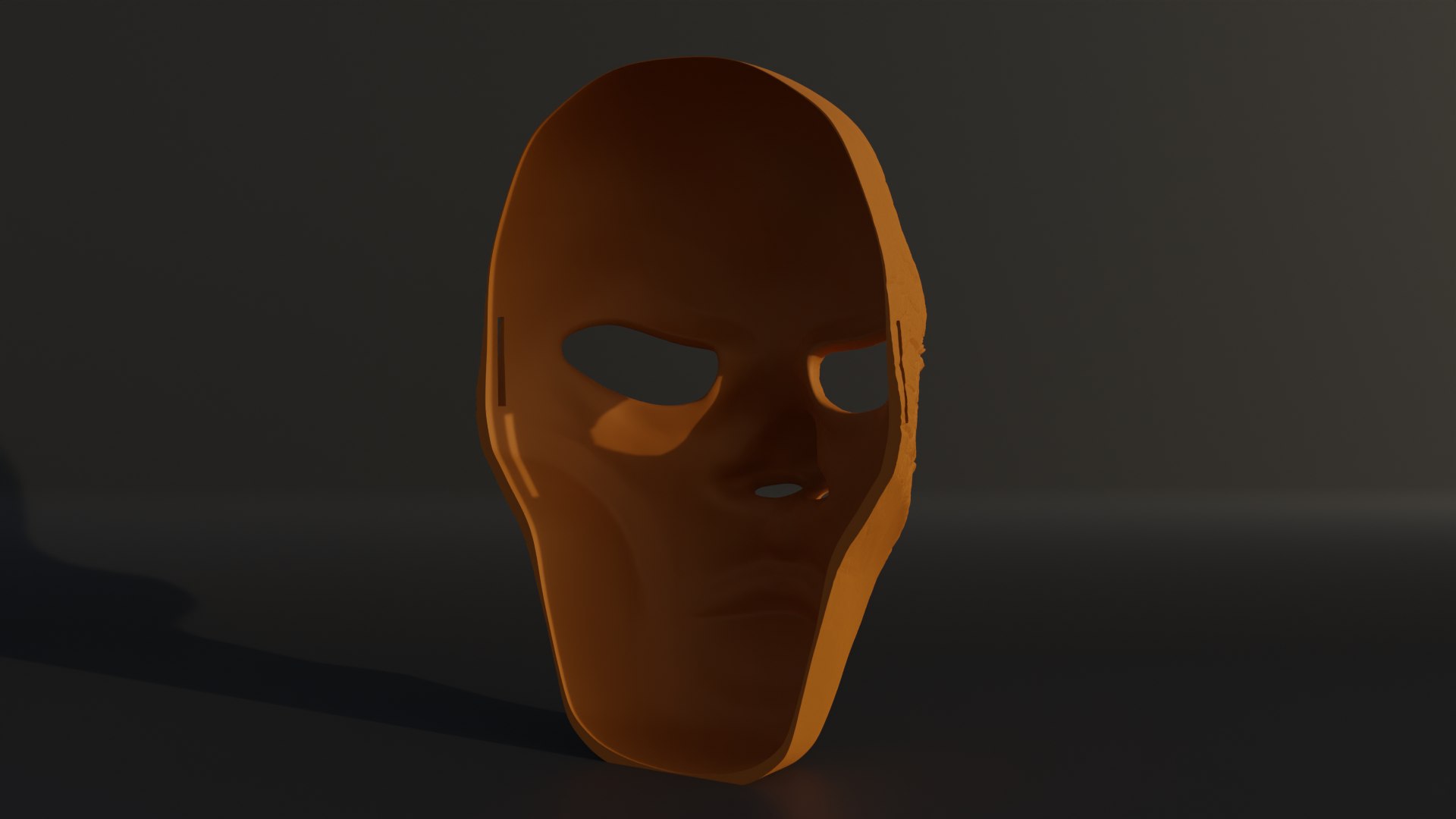 3D Masquerade Party Face Mask - Human Face Mask 3D print model ...