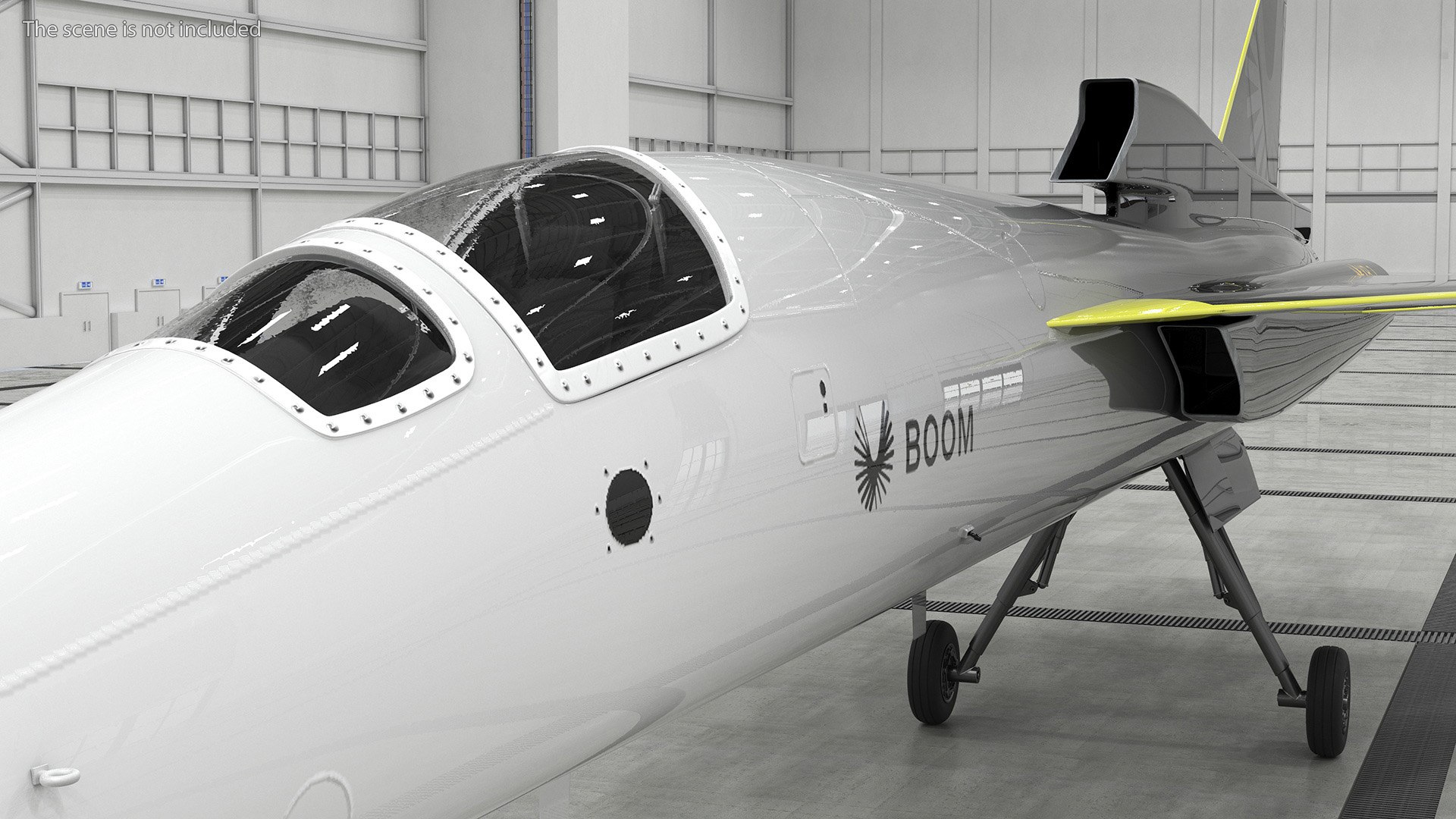 3D Model Experimental Supersonic Aircraft Boom XB-1 Rigged For Maya ...