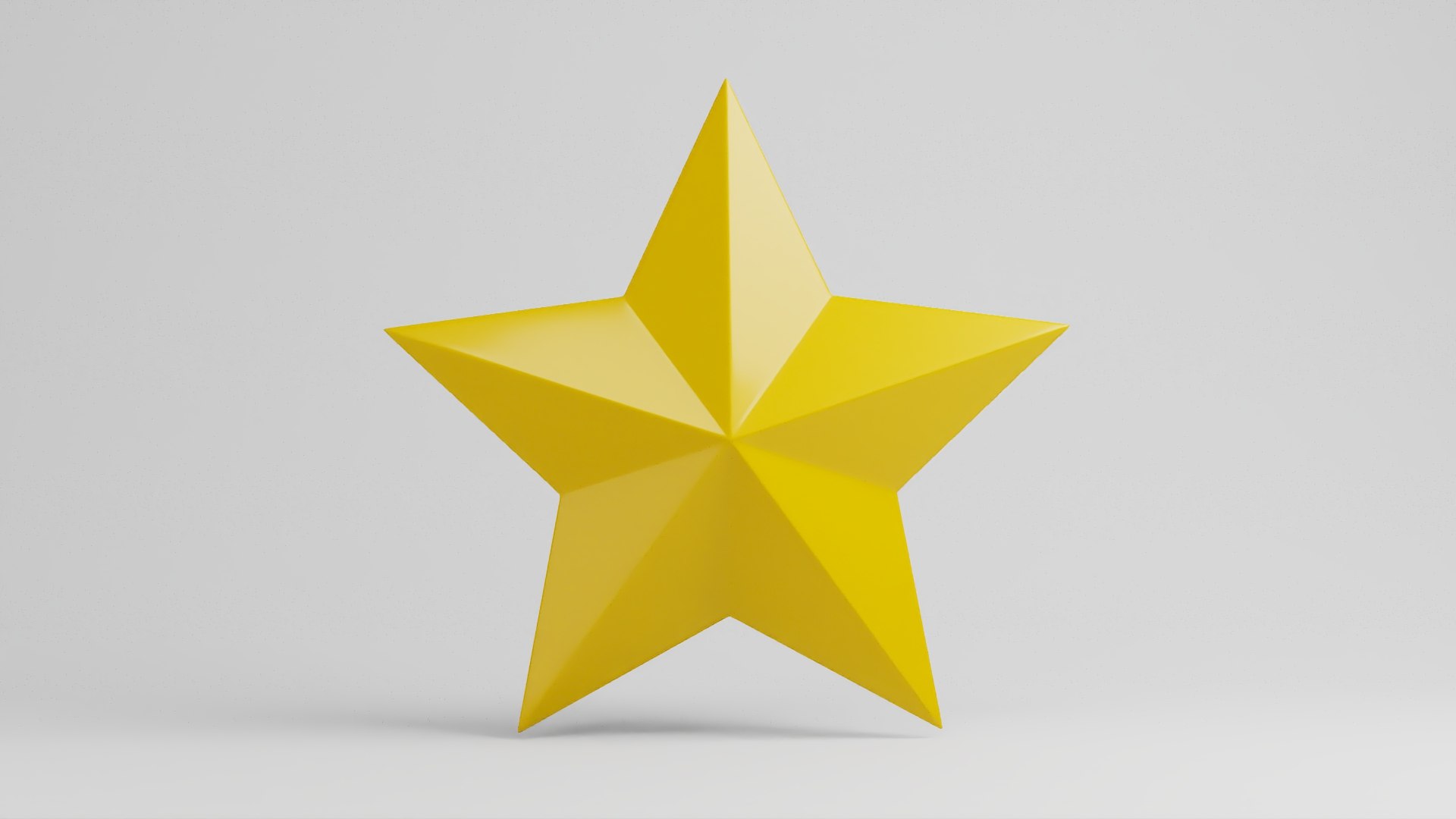 3D Star Simple 5 Pointed Cartoon Icon Symbol Model - TurboSquid 2178424
