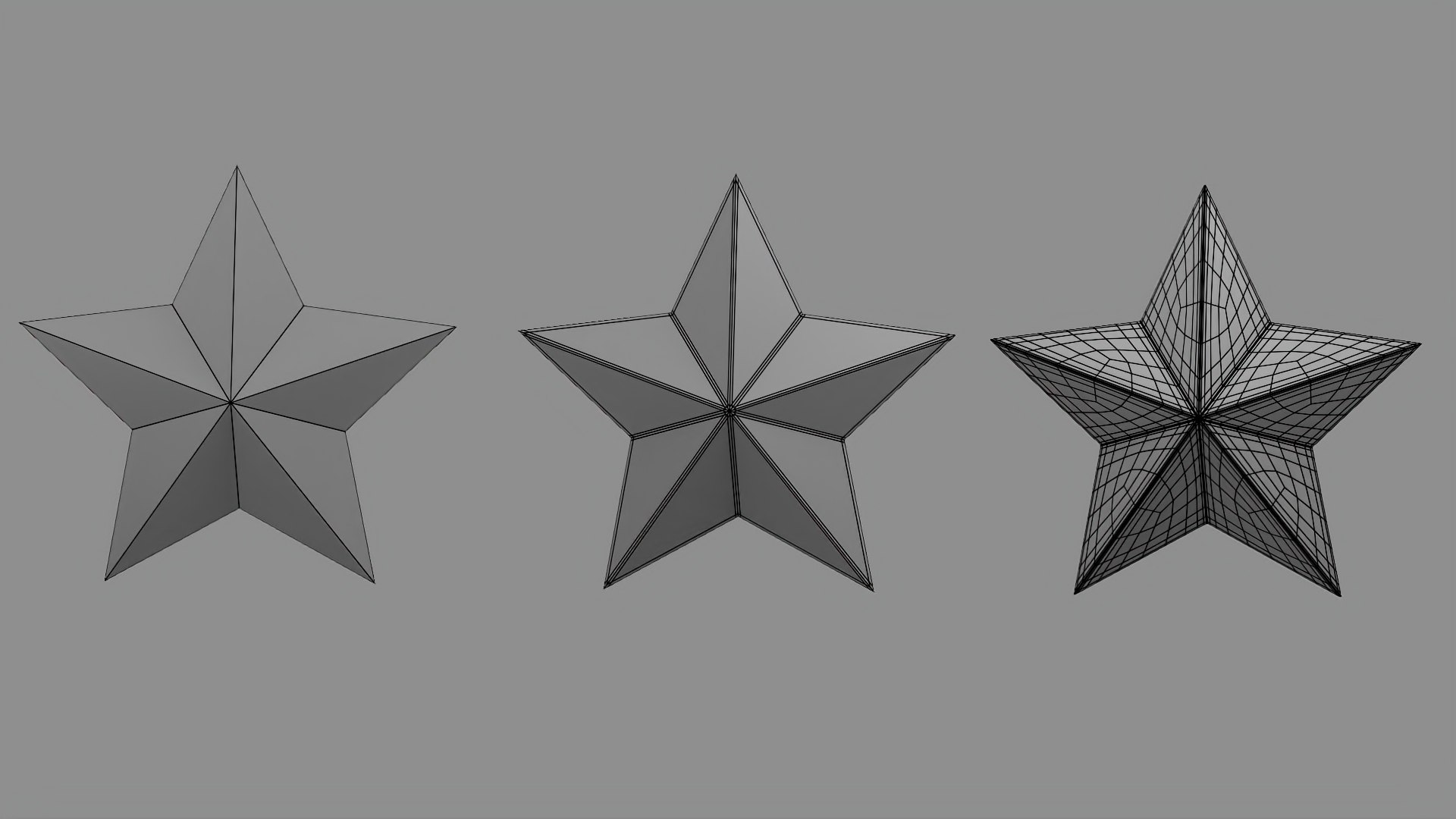 3D Star Simple 5 Pointed Cartoon Icon Symbol Model - TurboSquid 2178424