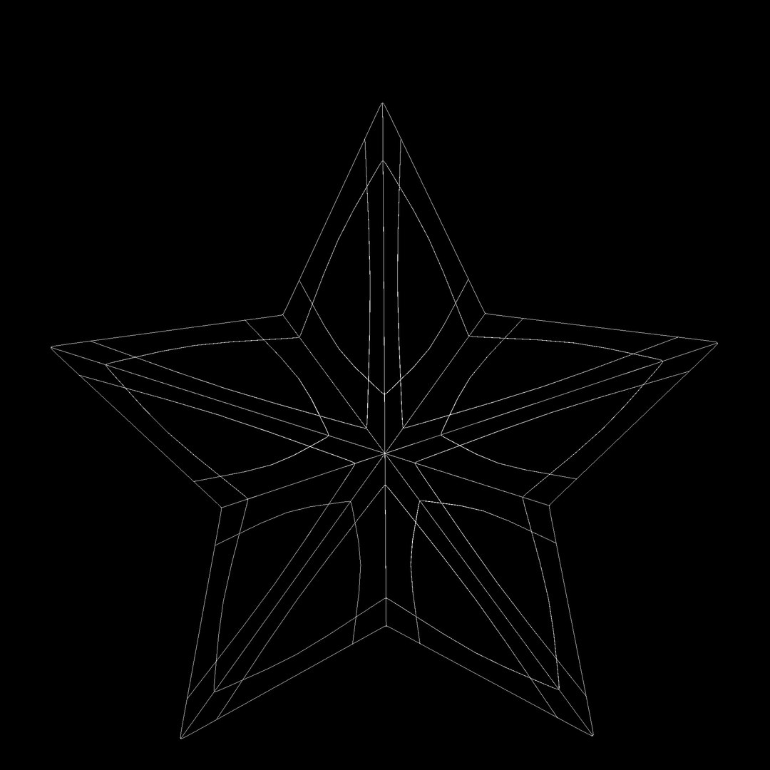 3D Star Simple 5 Pointed Cartoon Icon Symbol Model - TurboSquid 2178424