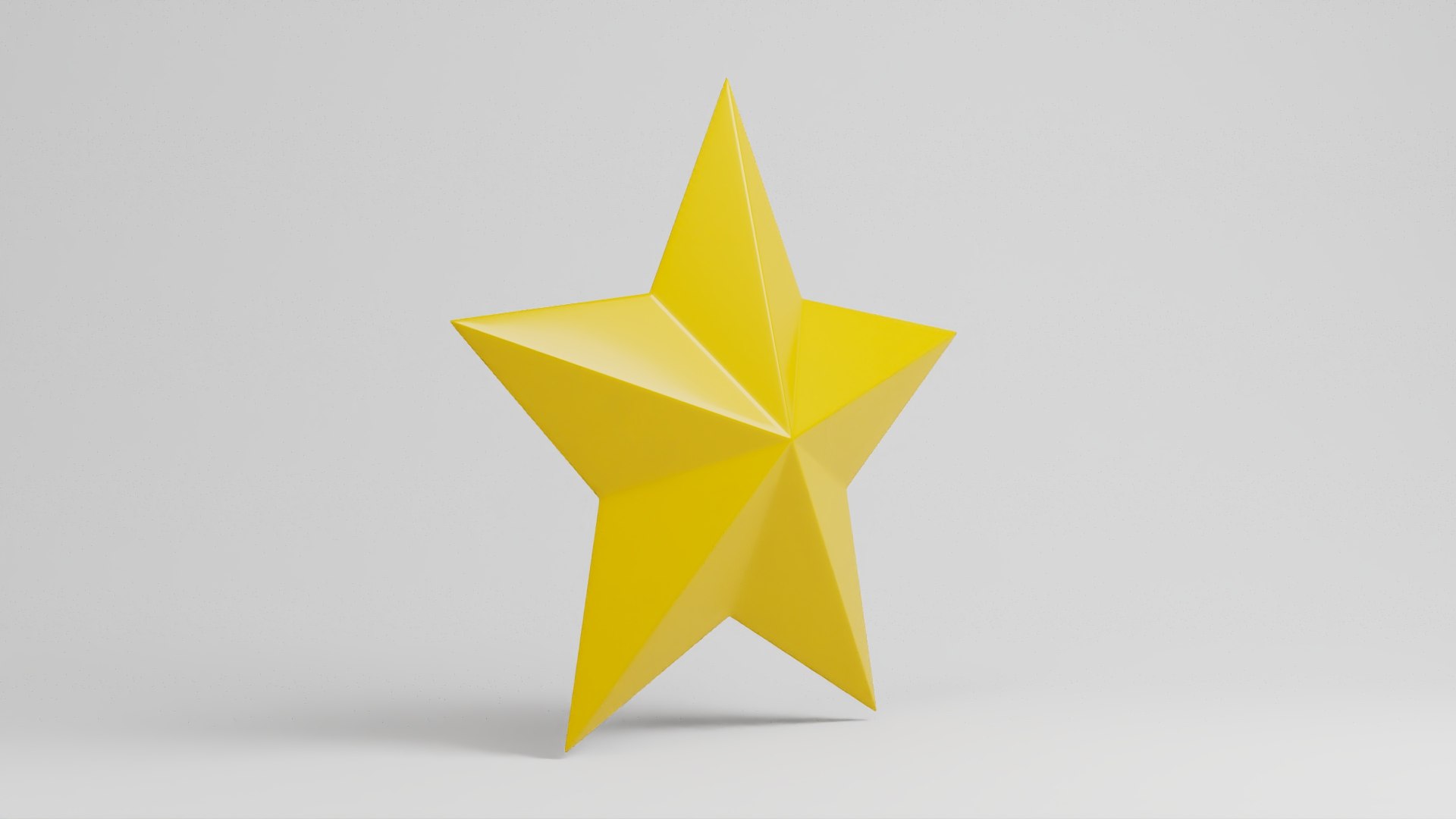 3D Star Simple 5 Pointed Cartoon Icon Symbol Model - TurboSquid 2178424