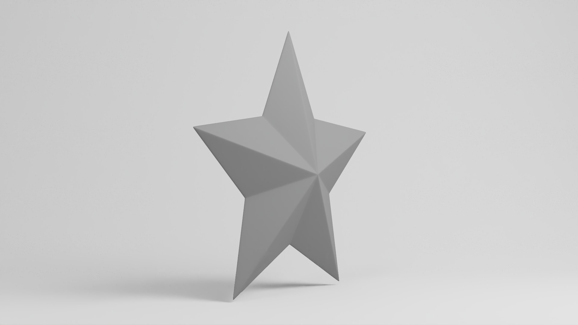 3D Star Simple 5 Pointed Cartoon Icon Symbol Model - TurboSquid 2178424