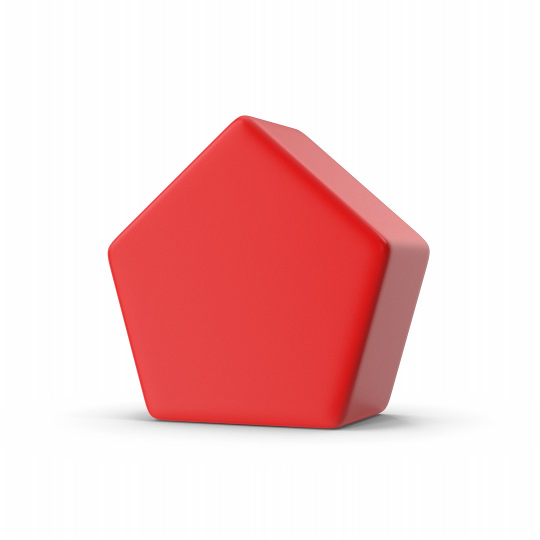 Red Pentagon 3D - TurboSquid 1912228