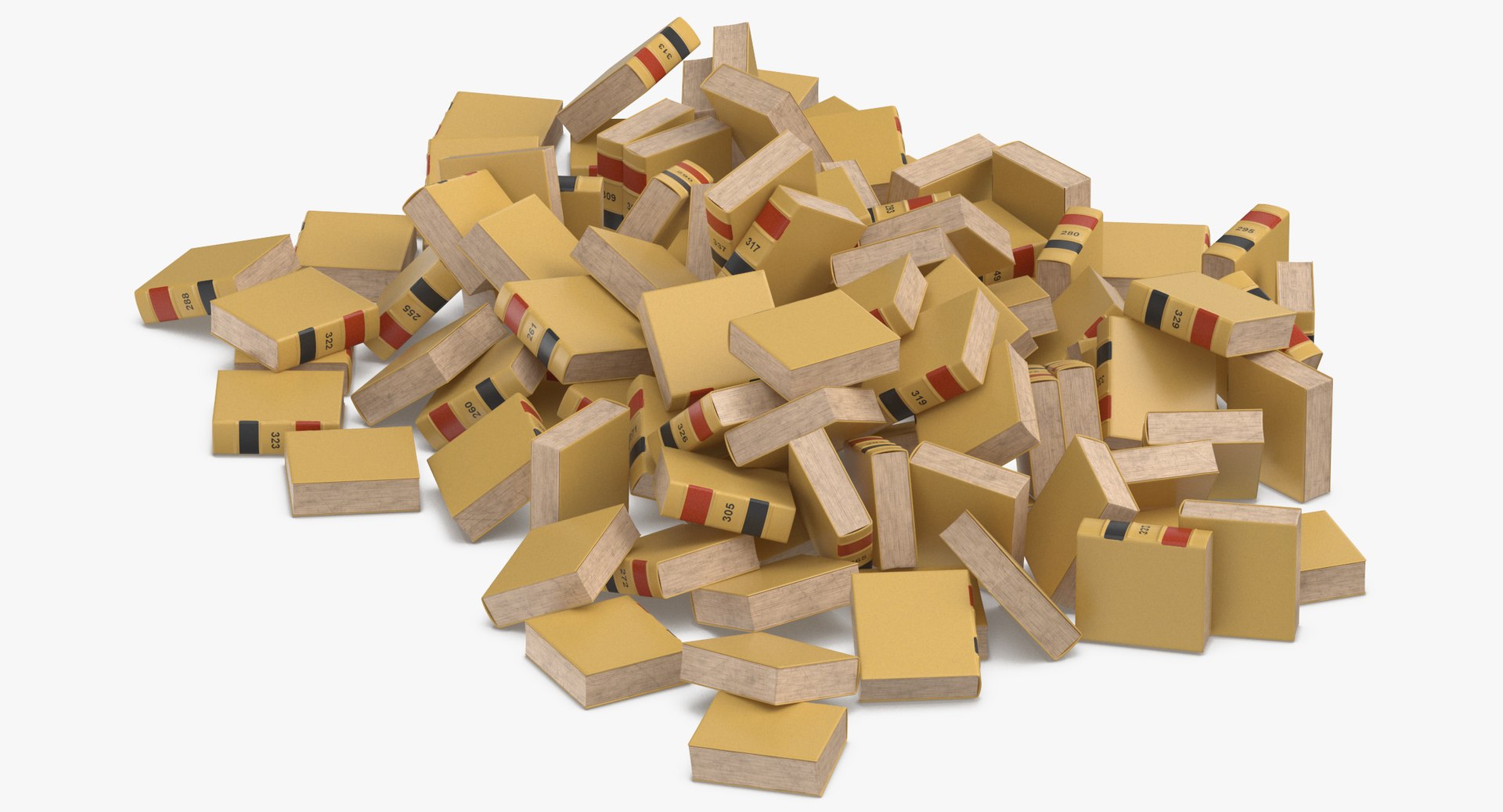 Book Pile 3D Model - TurboSquid 1334692