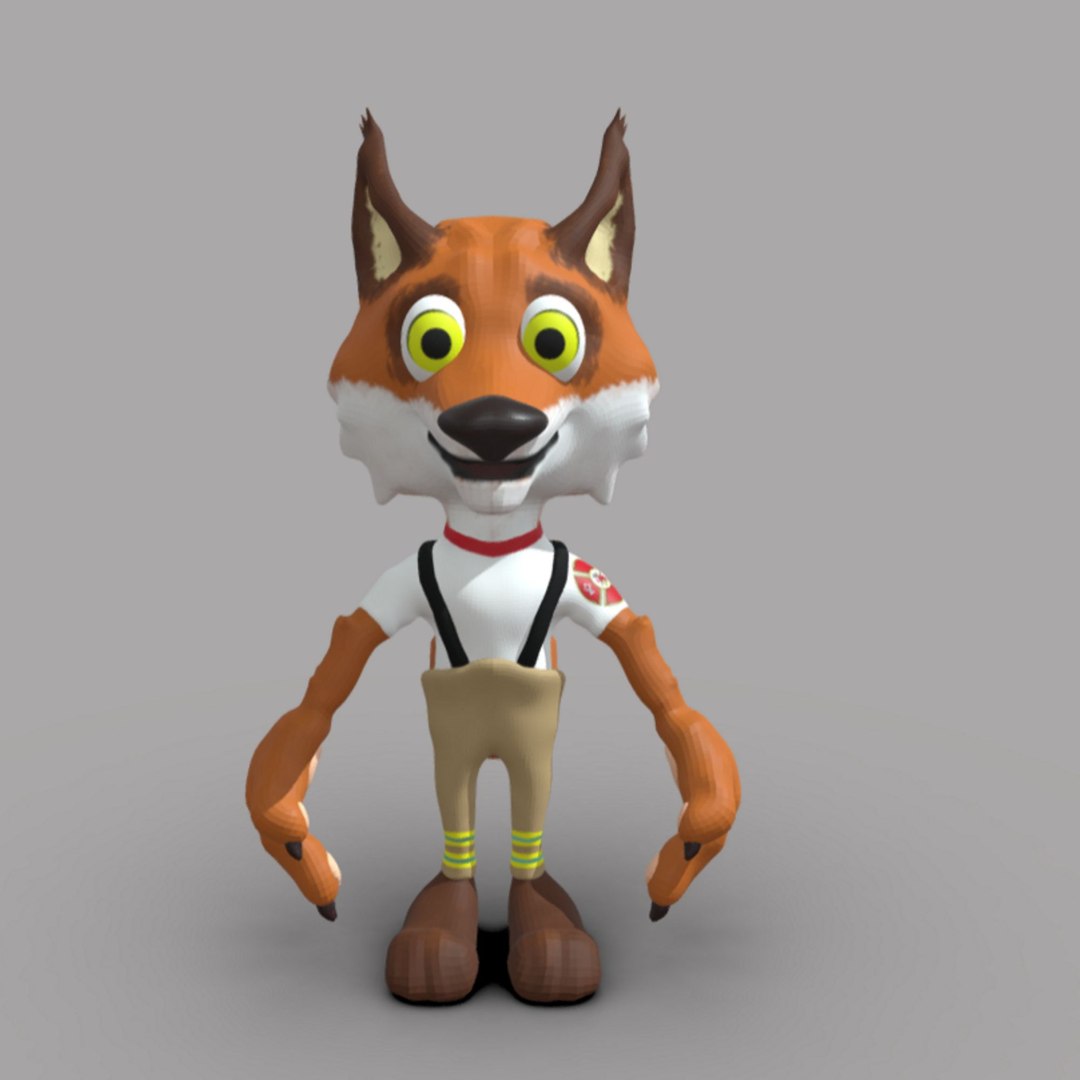 Cartoon Fox 3D Model - TurboSquid 1623744