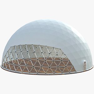 Geodesic Dome V6 3D model - TurboSquid 1829174
