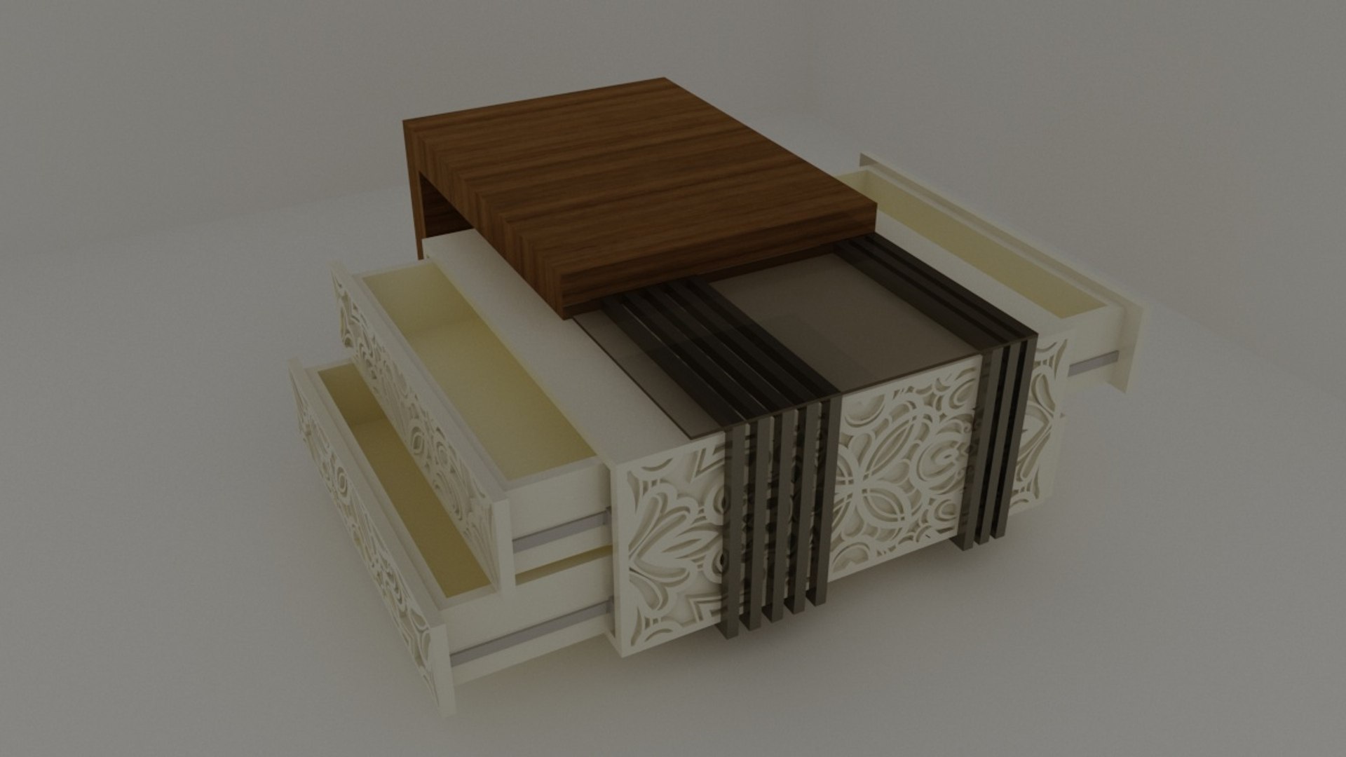 Center Wood Table 3D Model - TurboSquid 1636149