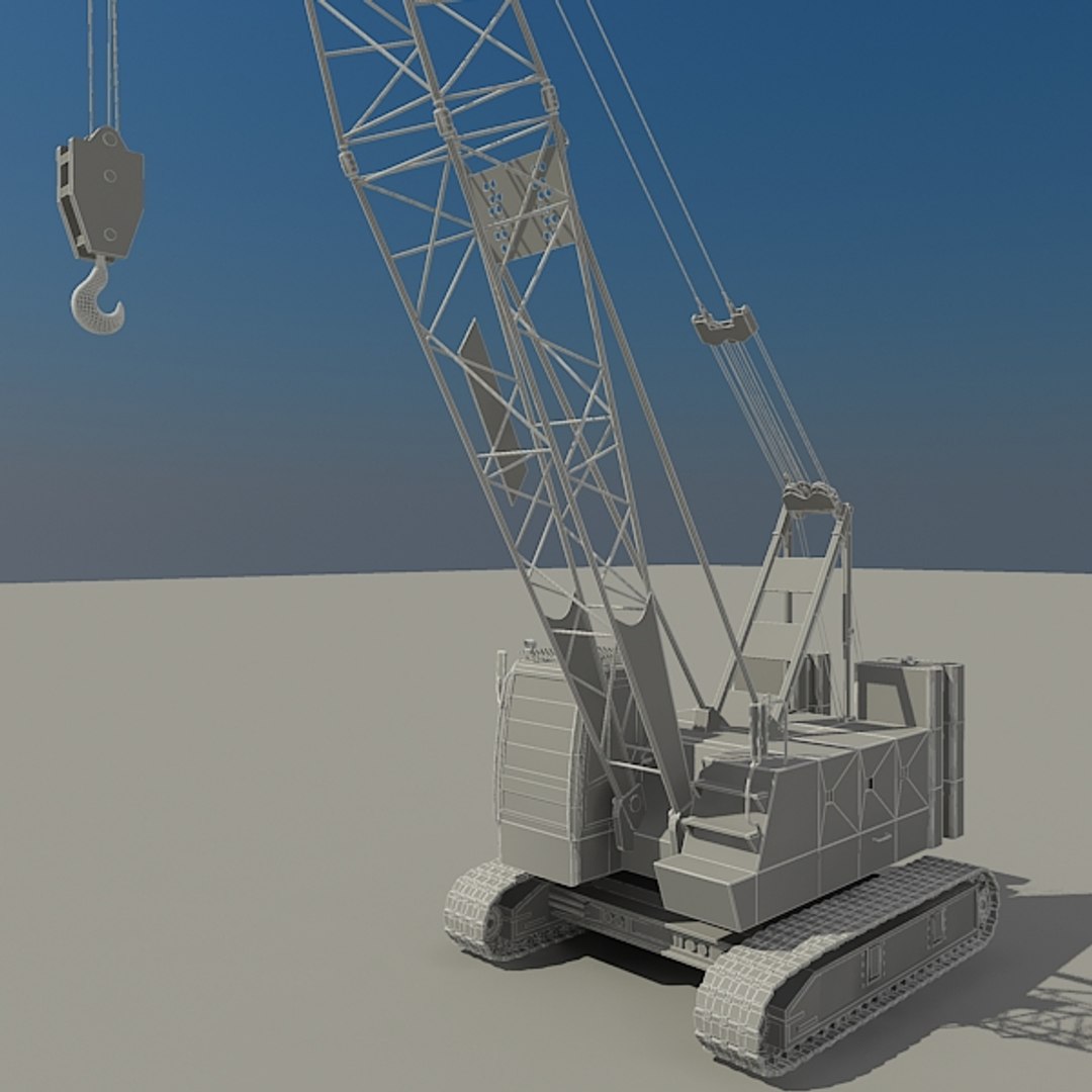 Crawler Crane 3d Model