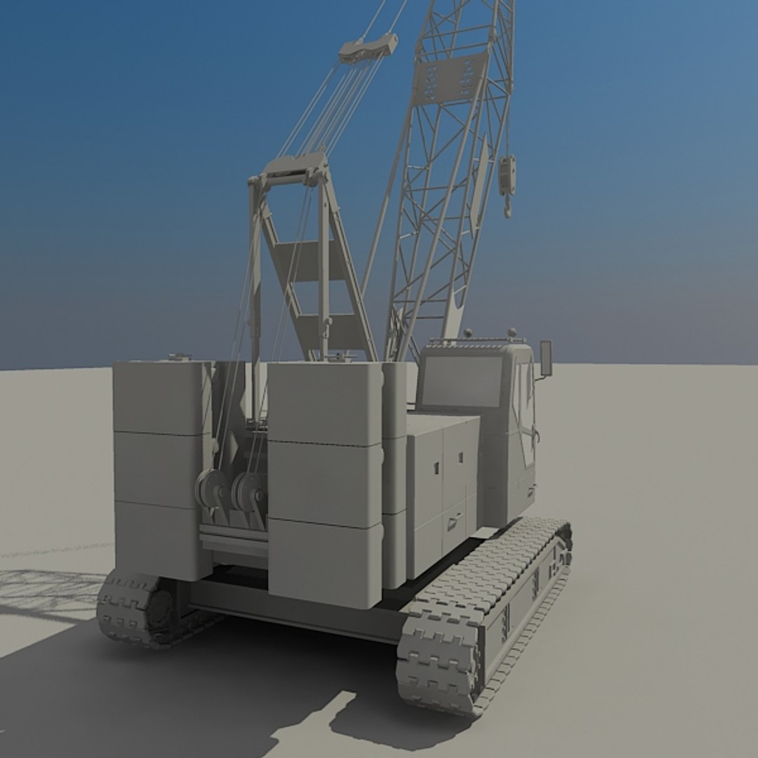 Crawler Crane 3d Model