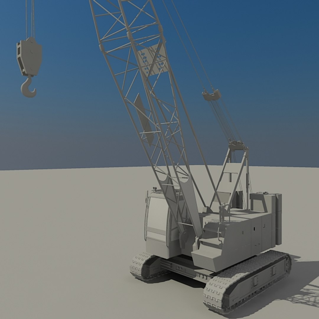 Crawler Crane 3d Model