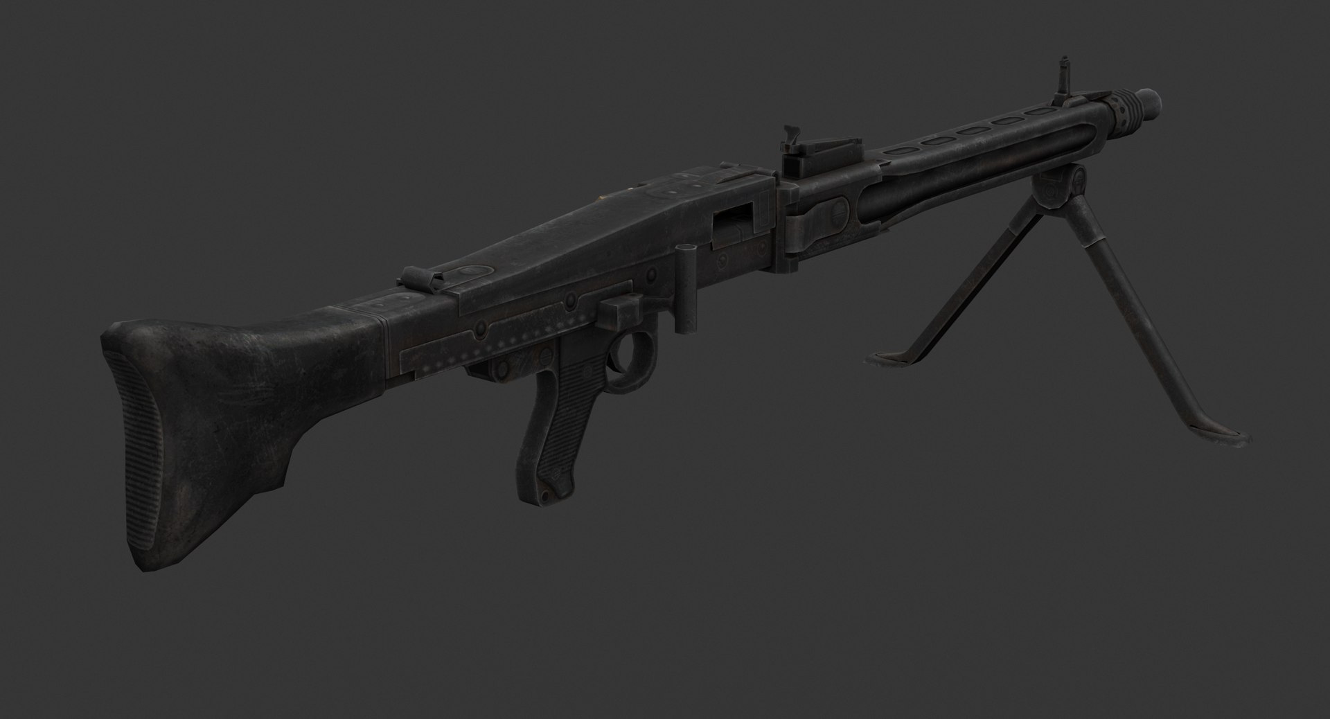 Rheinmetall Mg 3 Machine Gun Model - TurboSquid 1384424