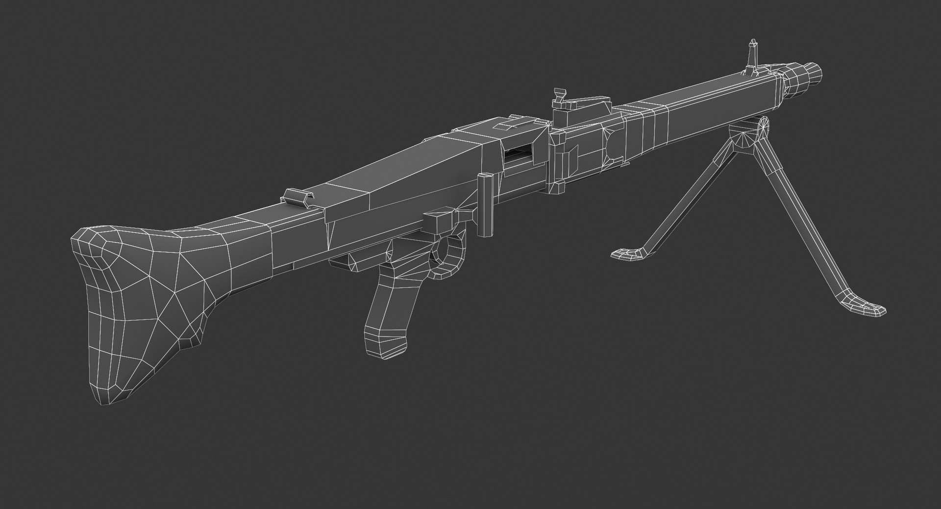 Rheinmetall Mg 3 Machine Gun Model - TurboSquid 1384424