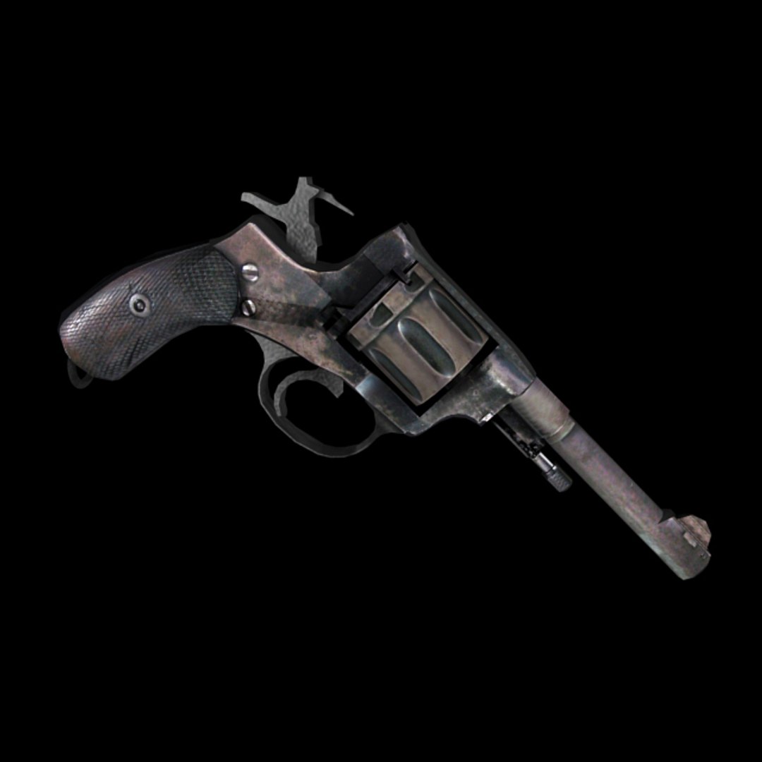 3ds Max Revolvers 3d-model Russian Nagant