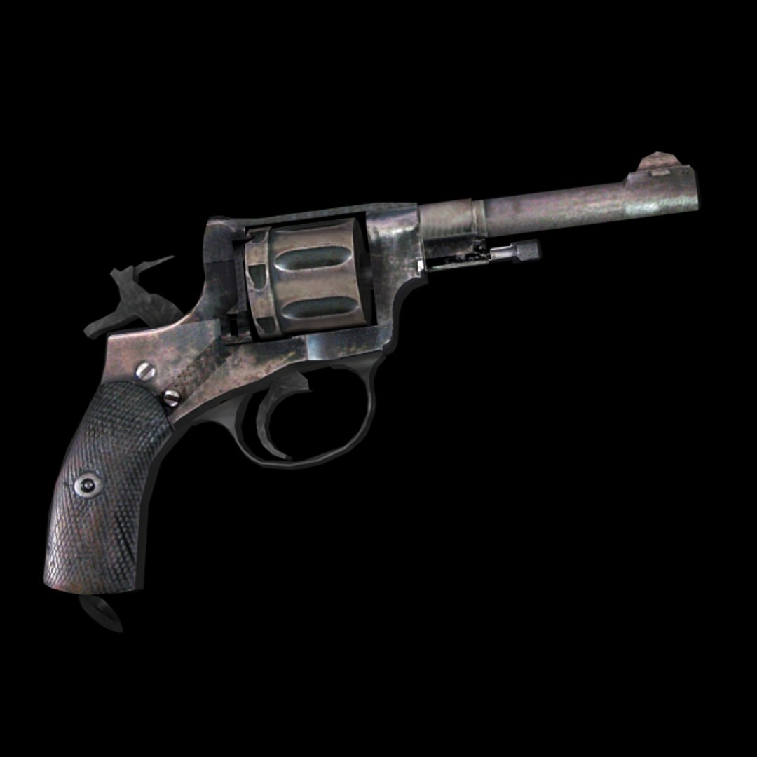 3ds Max Revolvers 3d-model Russian Nagant
