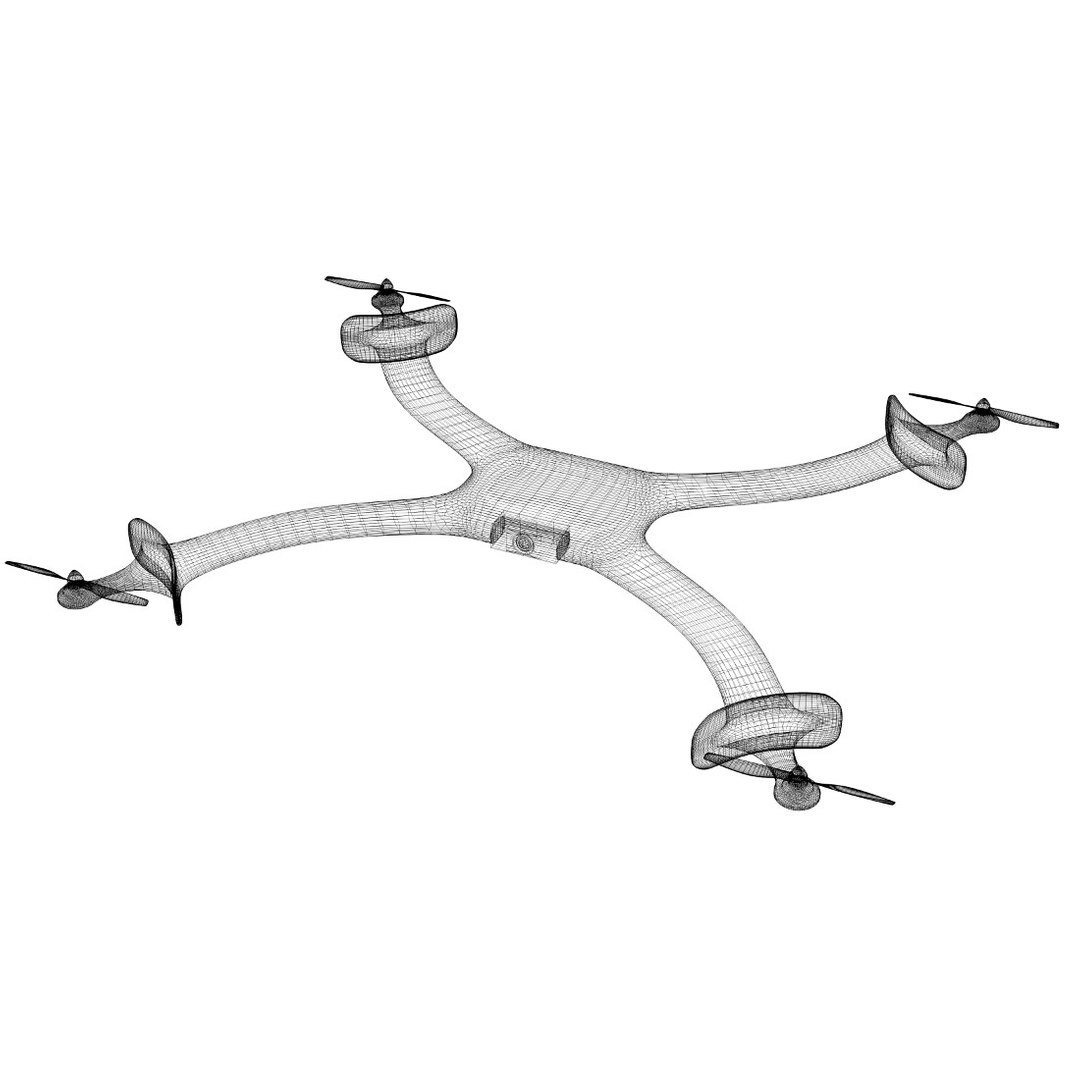 3d Model Micro Drone