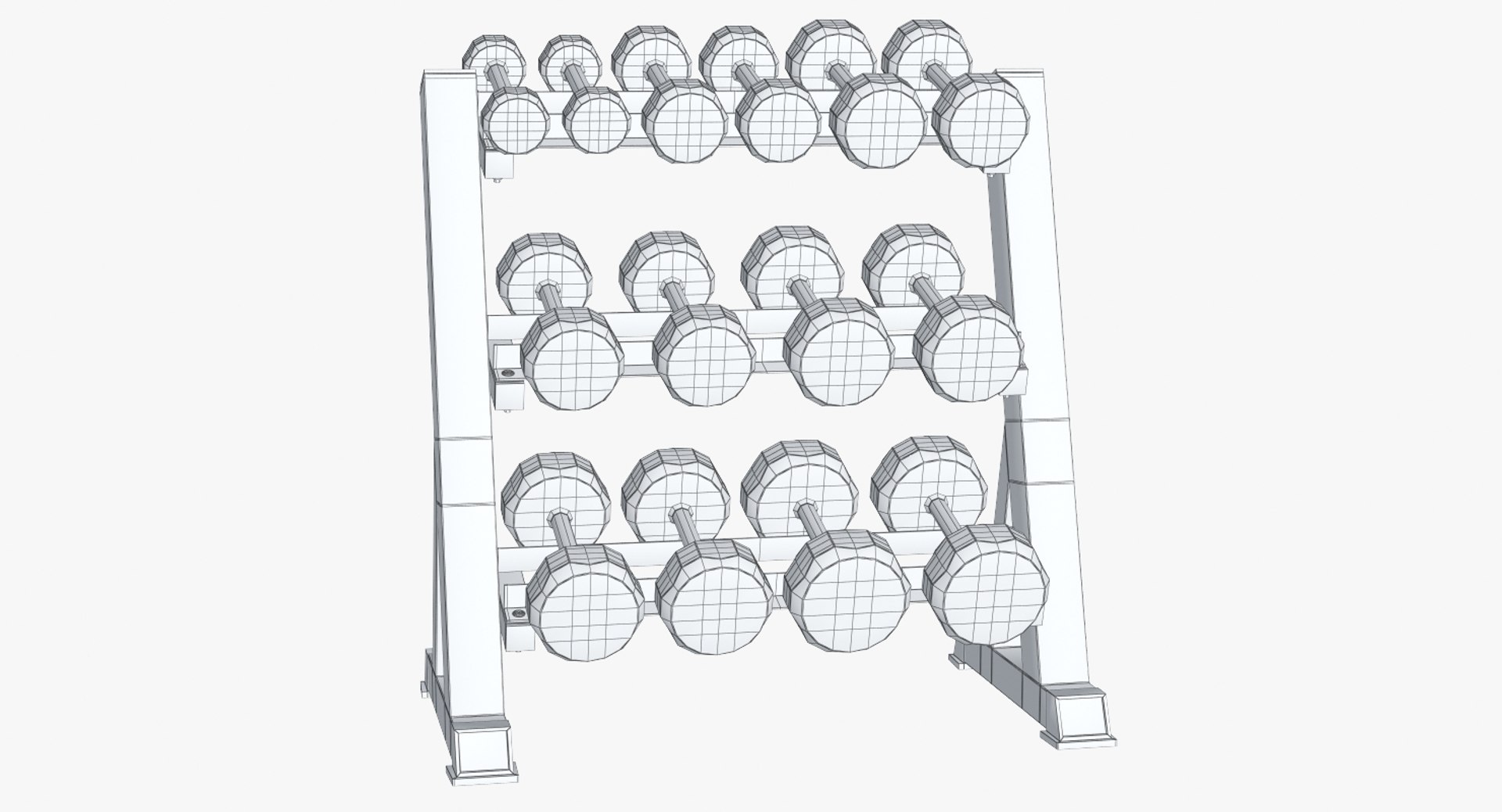 3d Weight Rack Model
