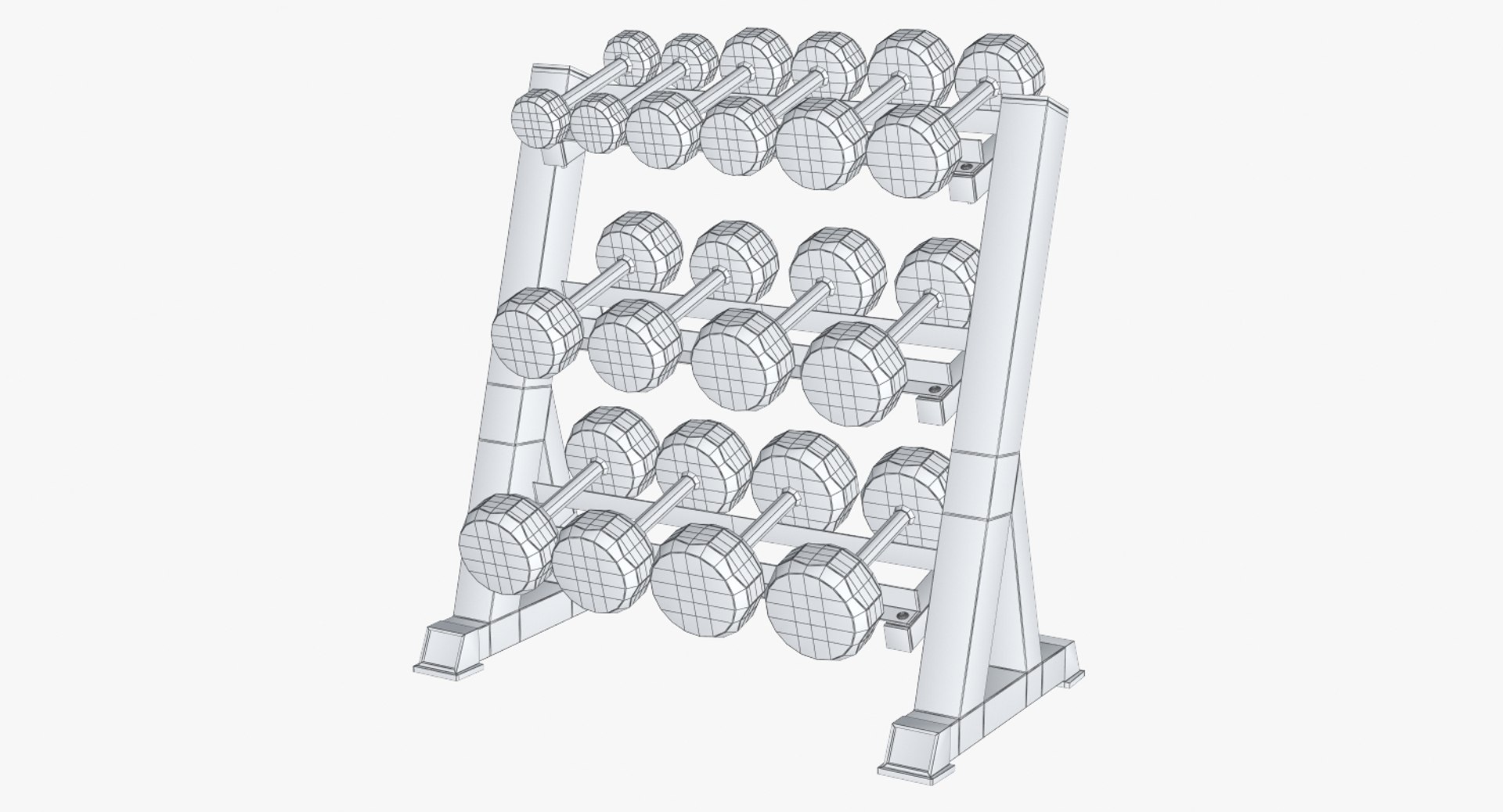 3d Weight Rack Model