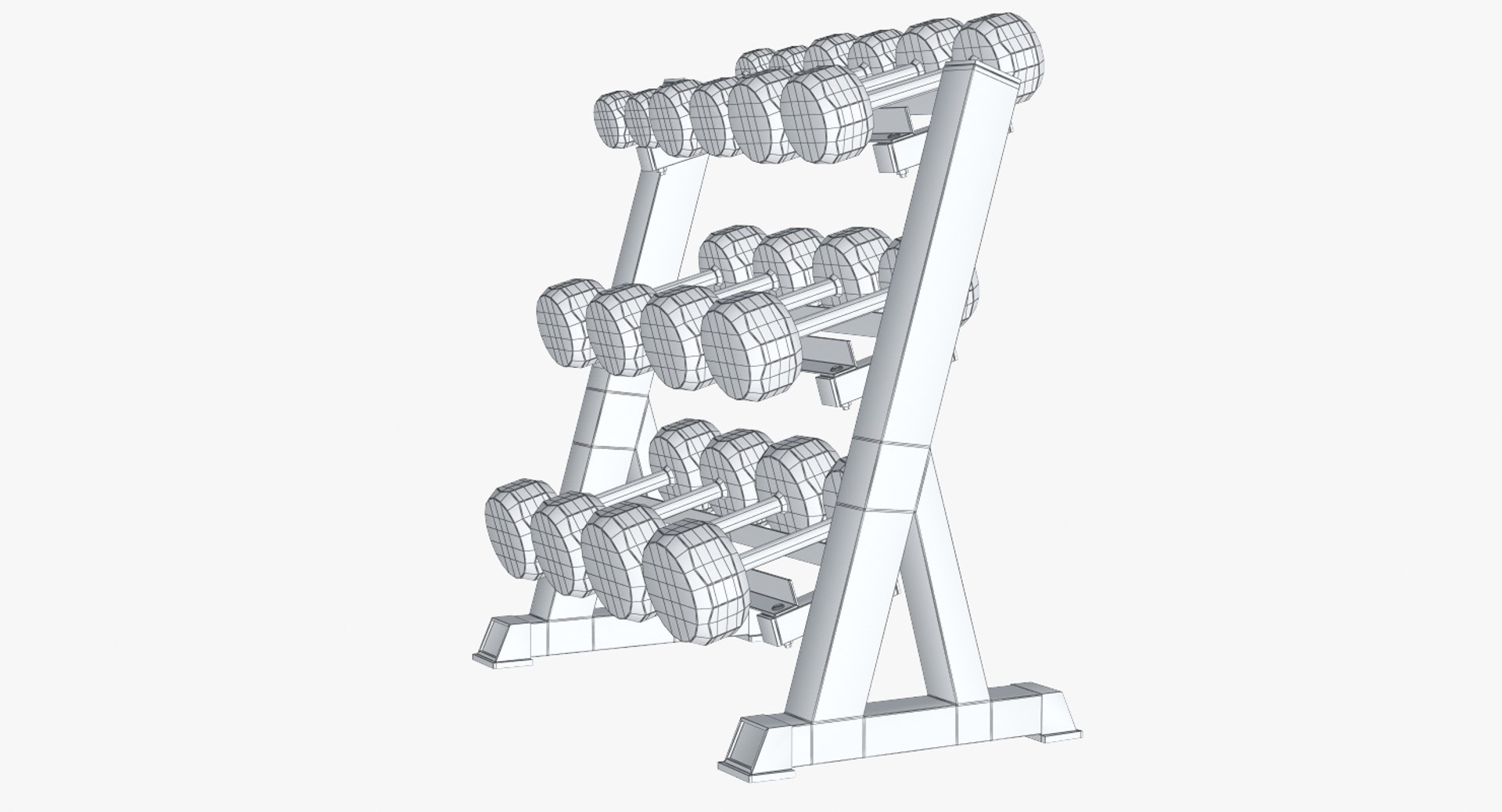 3d Weight Rack Model
